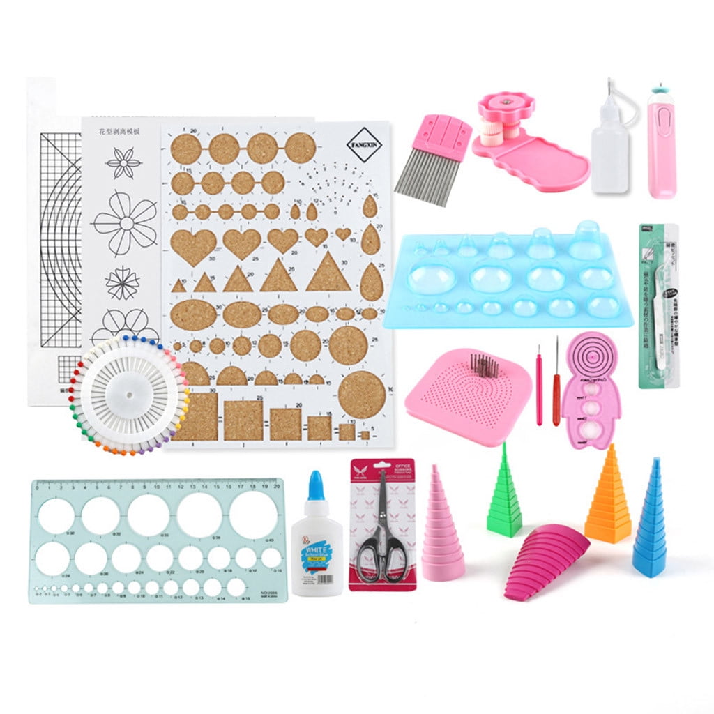 Wamans Colored Pens 24 Pcs Quilling Kit Tools Accessories Set Art ...