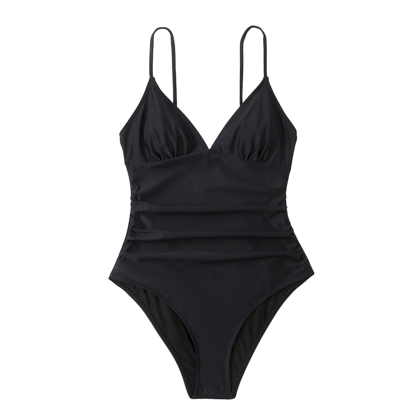 Wamans Girls Swimsuit Women Sexy Solid Color Siamese Swimsuits Bikini