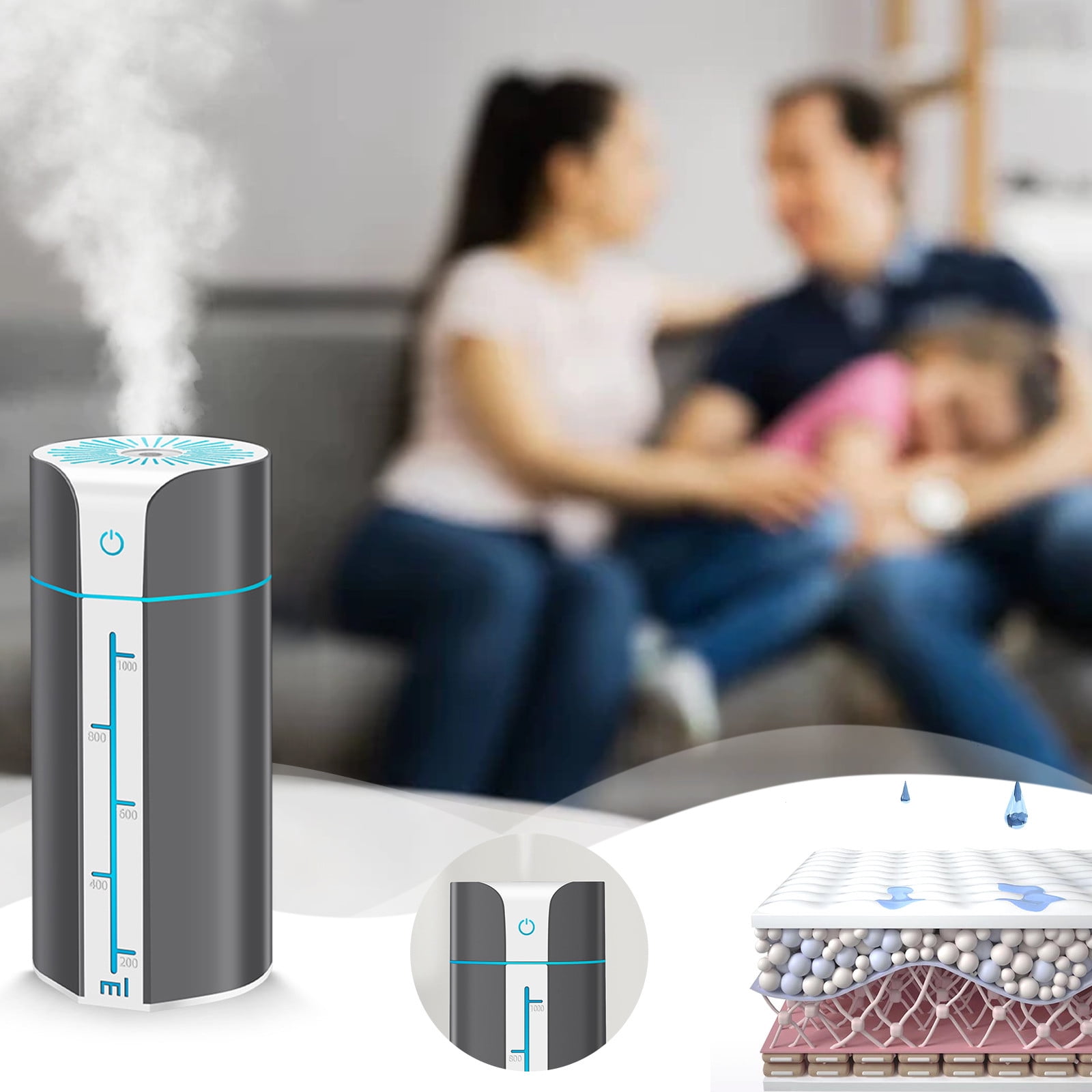 Wamans Humidifiers for Bedroom Kid Cool Mist Humidifiers for Babies ...