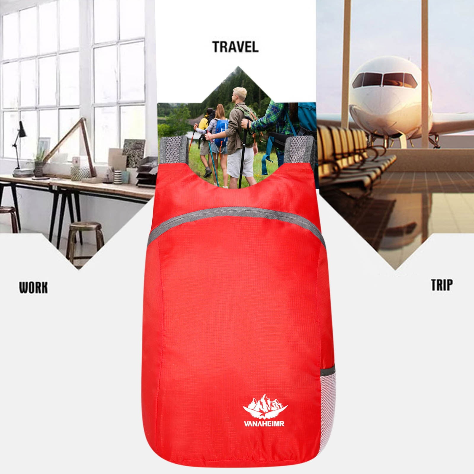 Wamans Lightweight Packable Backpack - Foldable Hiking Backpacks Water ...