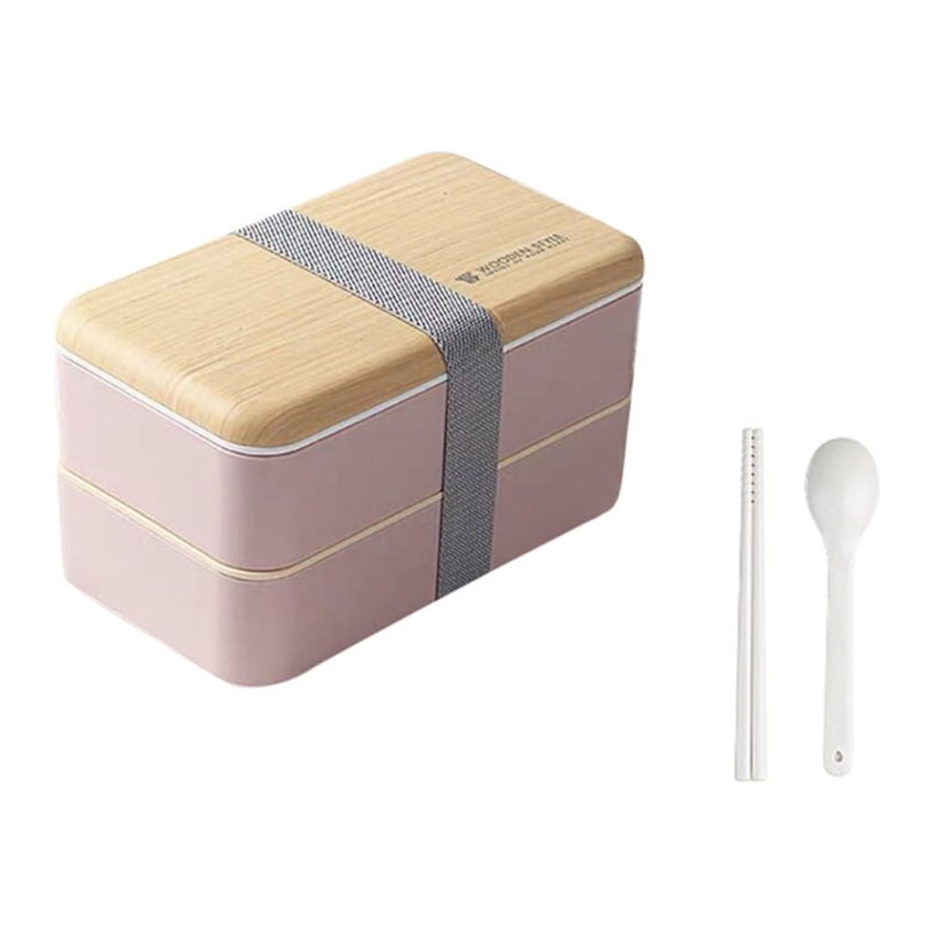 Wamans Lunch Box Microwave Lunch Box Japanese Wood Bento Box 2 Layer ...