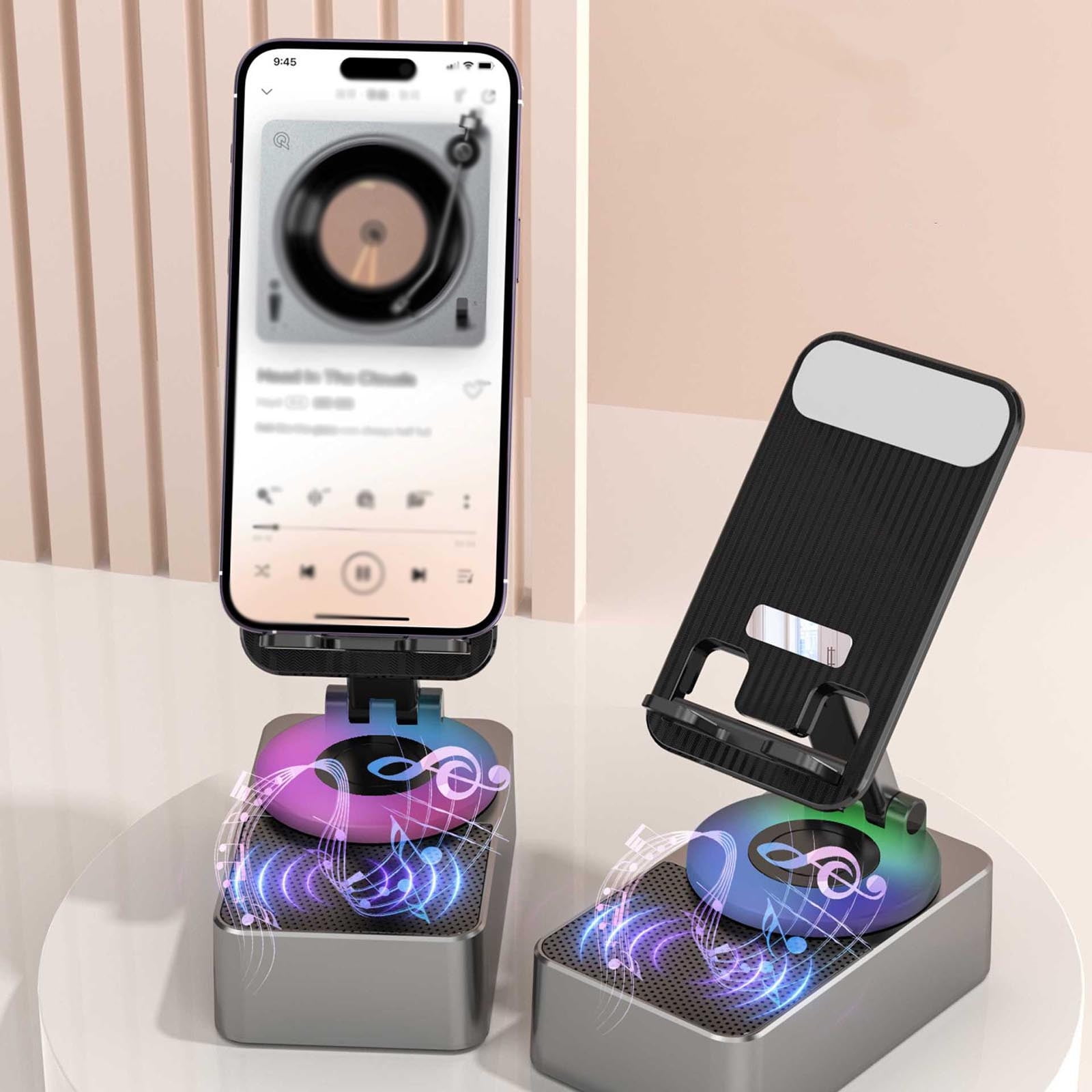 Wamans Portable Bluetooth Speakers Mobile Phone Stand, Audio 2-In-1 ...