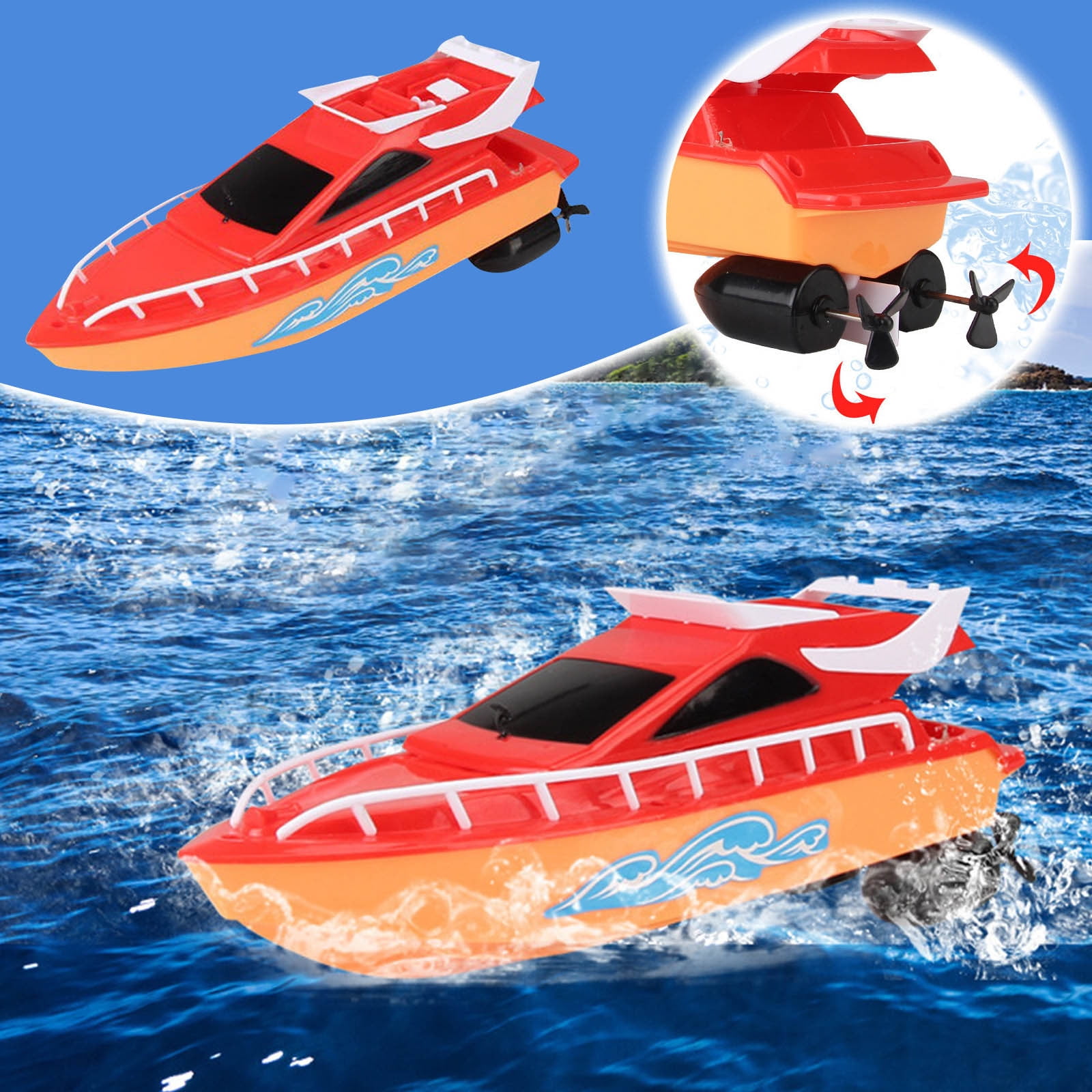 Wamans Remote Control Car Cool Red Water Remote Control Speedboat ...