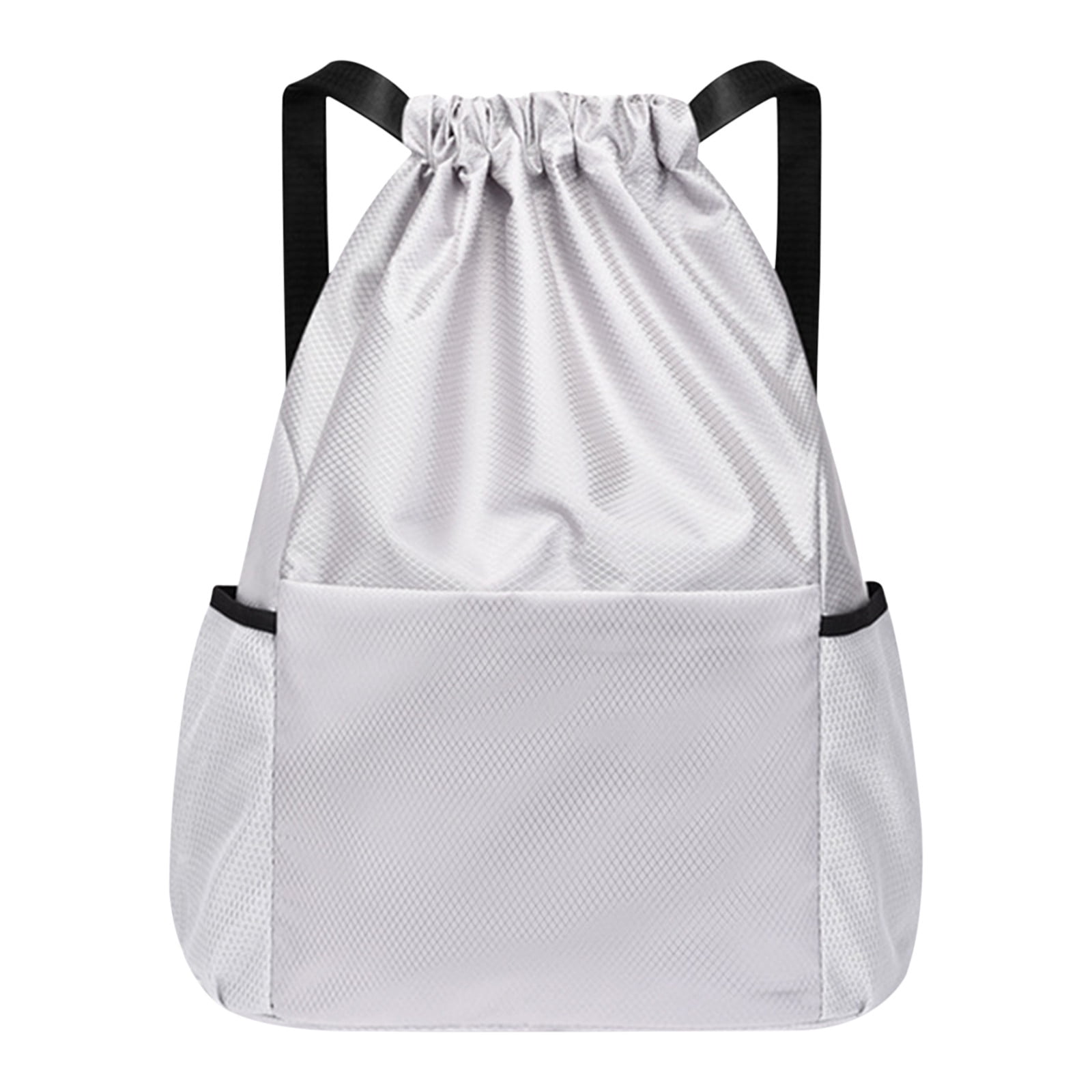 Wamans Sports Drawstring Backpack - String Swim Gym Bag with Shoes ...