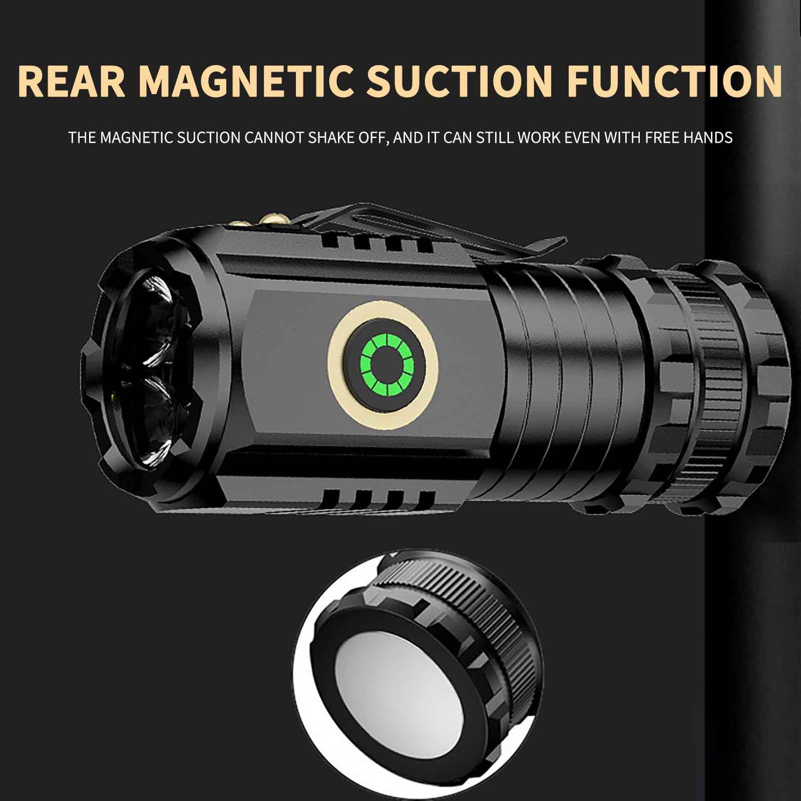 Wamans Waterproof Flashlight Led Home Portable Small Mini Three-Eye ...