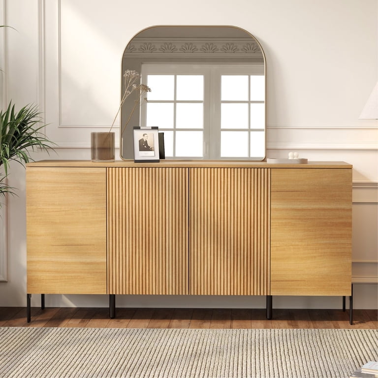 Oak Buffet Pantry Furniture Of America Conejo Contemporary/Modern