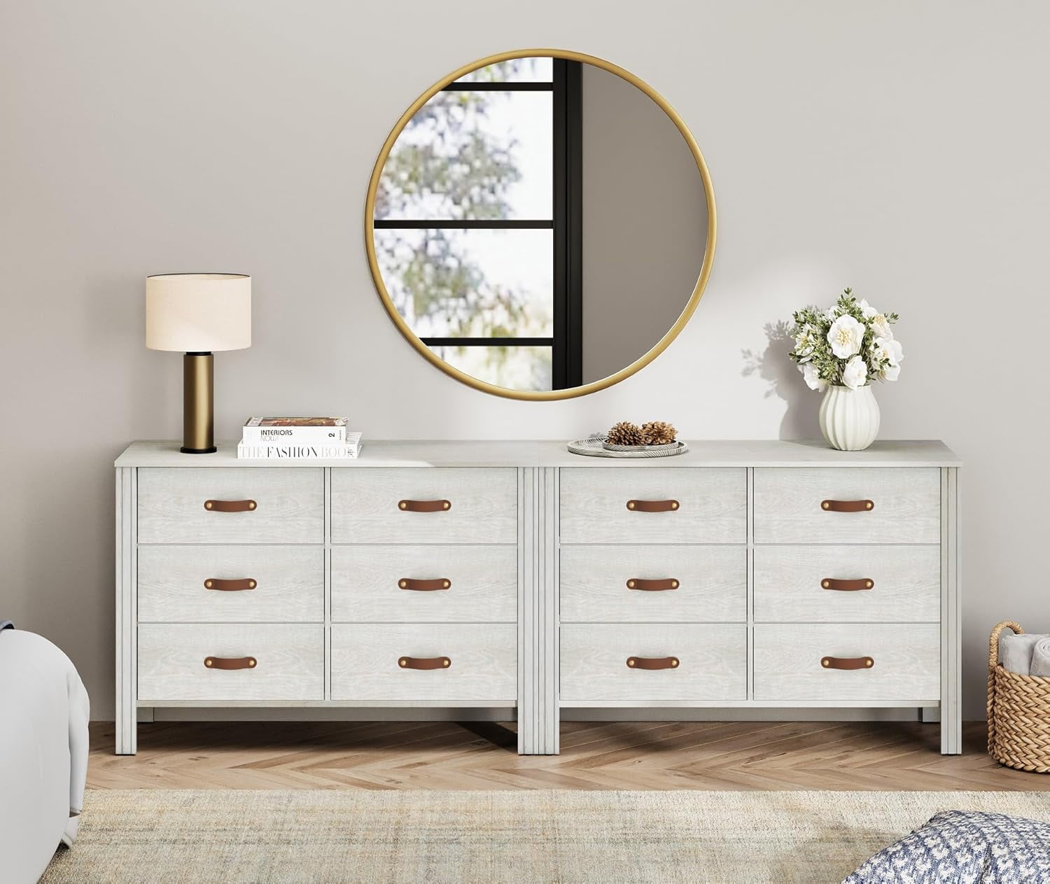 Wampat White Dresser, Modern Design - Walmart.com