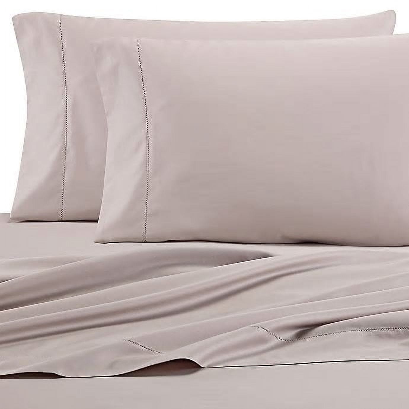 Wamsutta 525-Thread Count PimaCott Full Flat Sheet - Wrinkle Resistant Bedding in Silver ...