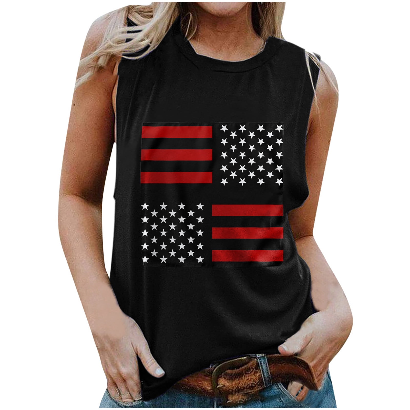 Wanlianyuan Sales Clearance 2024 Casual Summer Sleeveless Fitted For