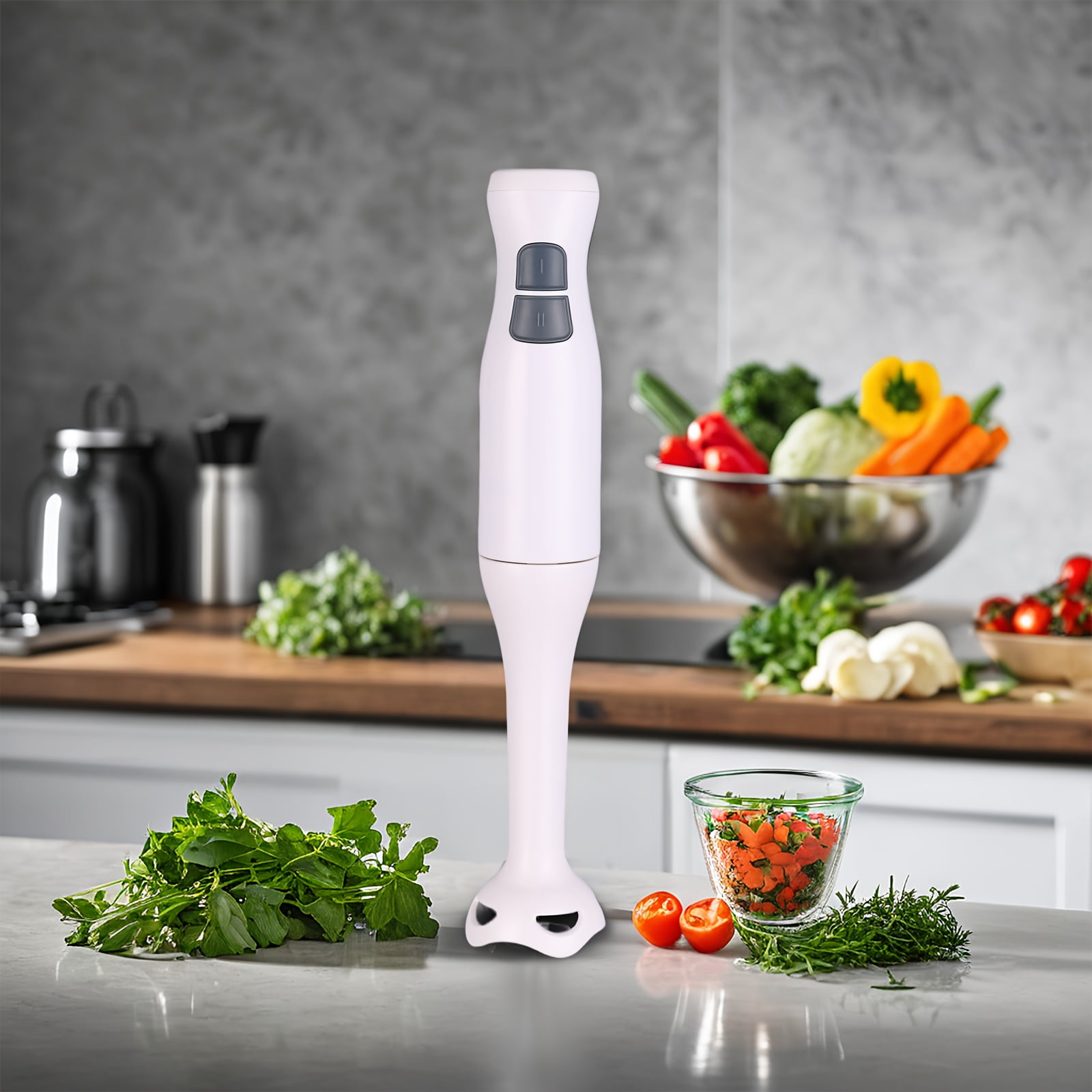 WanT 180W Electric Immersion Hand Blender Mixer Chopper - 2-Speed Ice ...