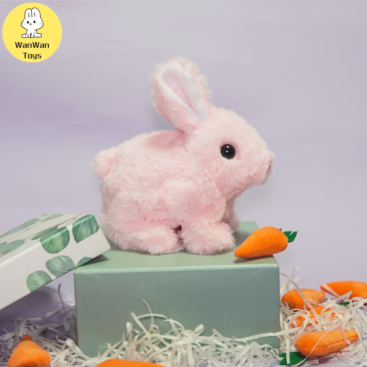 WanWan Toys Interactive Realistic Bunny Toy For Kids That Jumps And ...