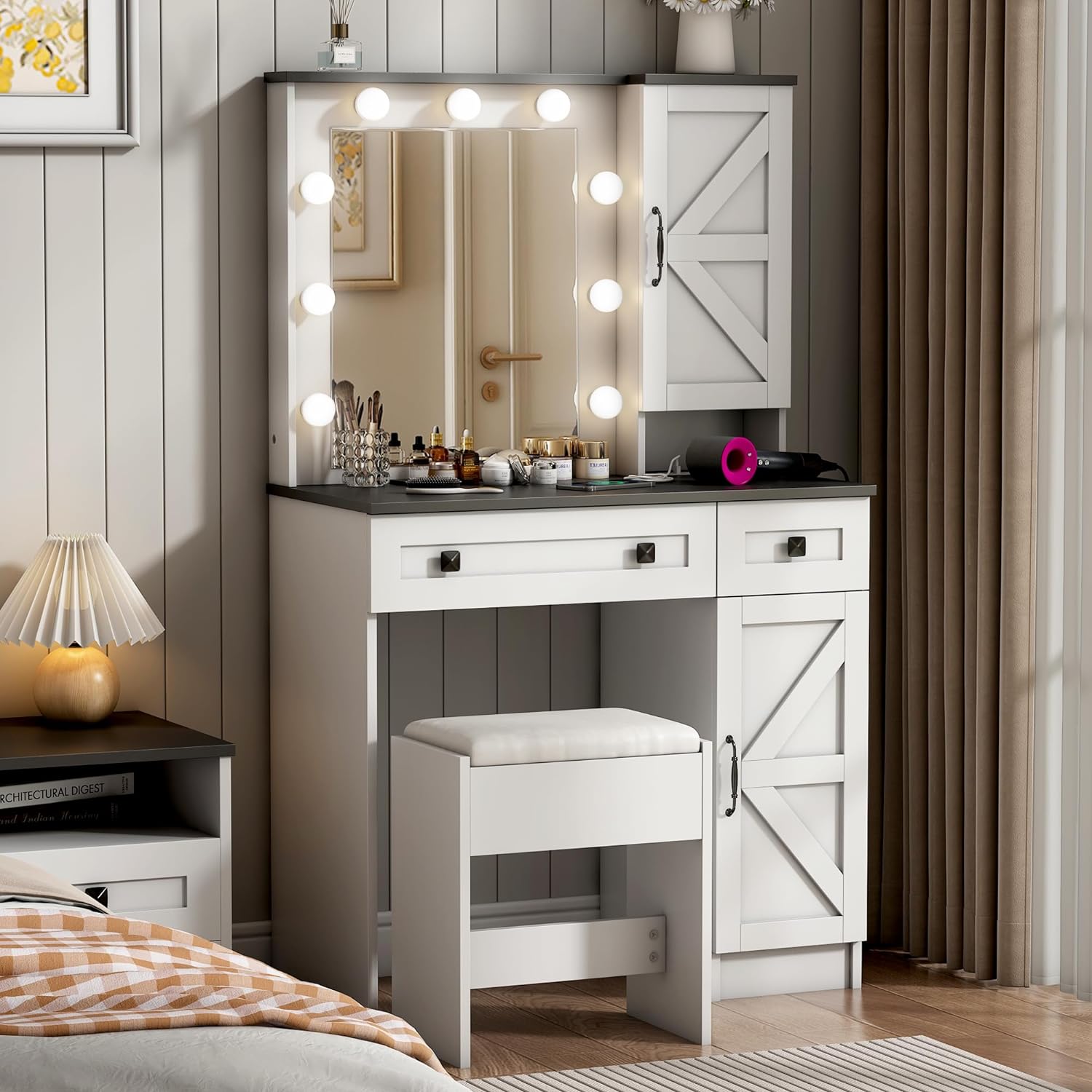 Linon Viola Vanity Set - Walmart.com