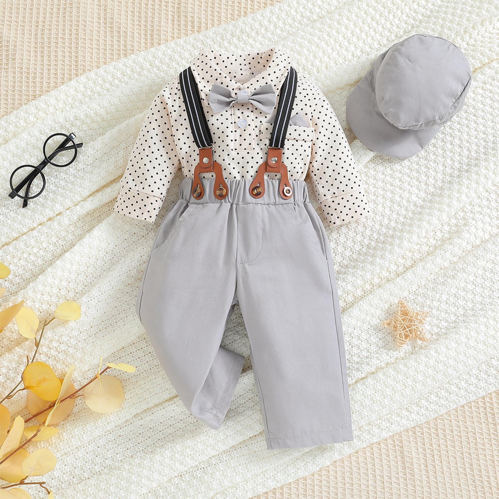 Wancir Baby Boy 3 Piece Formal Outfit Suit Gentleman Dress Shirt ...