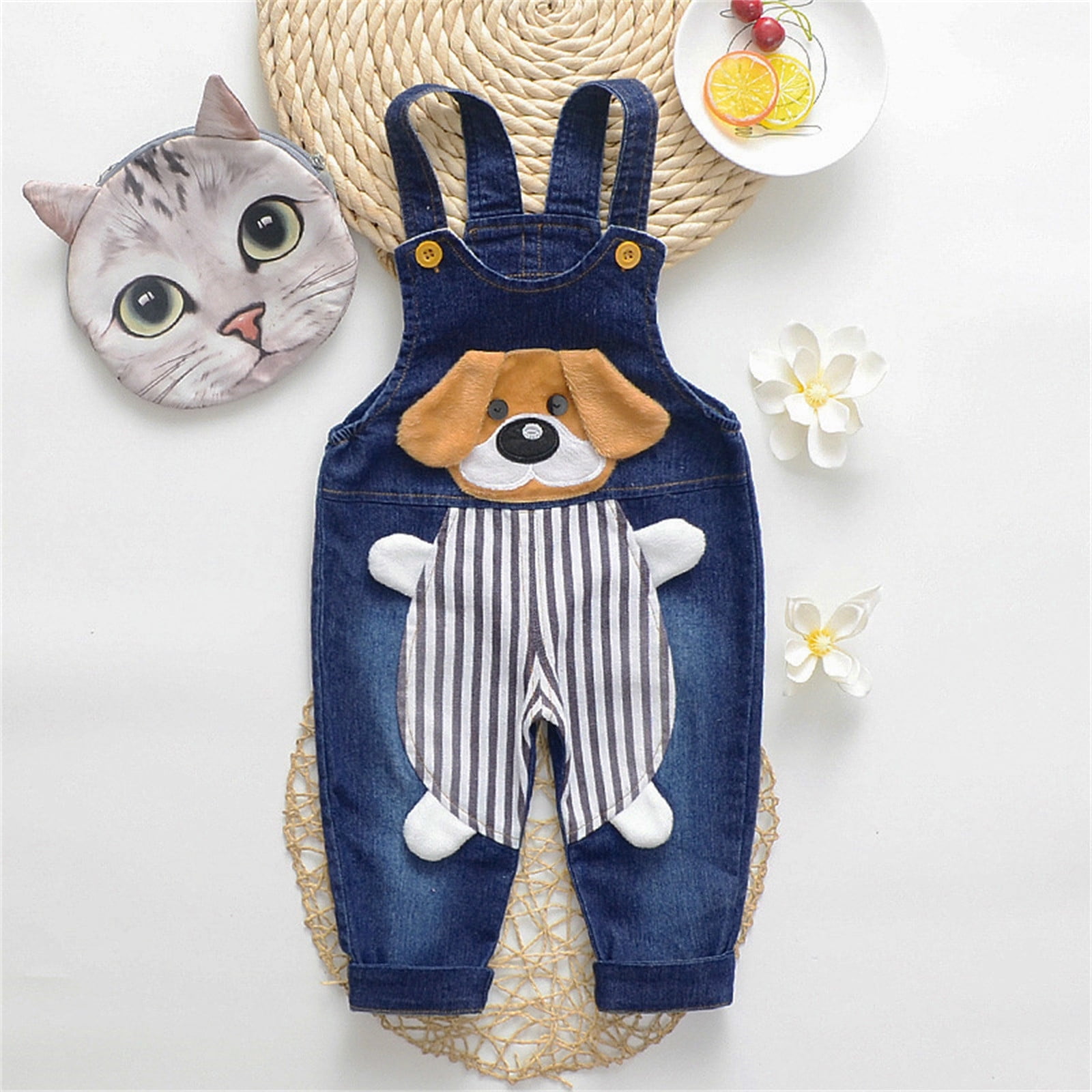 Wancir Baby Toddler Boys Adjustable Denim Pants Newborn Kids Denim ...