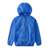VERUGU Girls Rain Jacket Toddler Jacket Kids Raincoat Coat Hooded Long Sleeve Outerwear Children ...