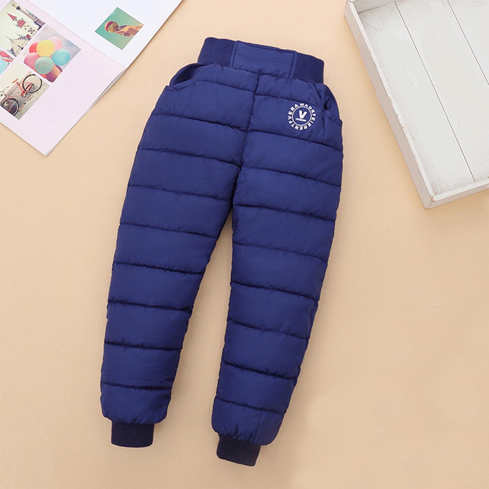 Wancir Girls Boys Snow Pants 2-9 Years old Thick Winter Warm Pants Girl ...