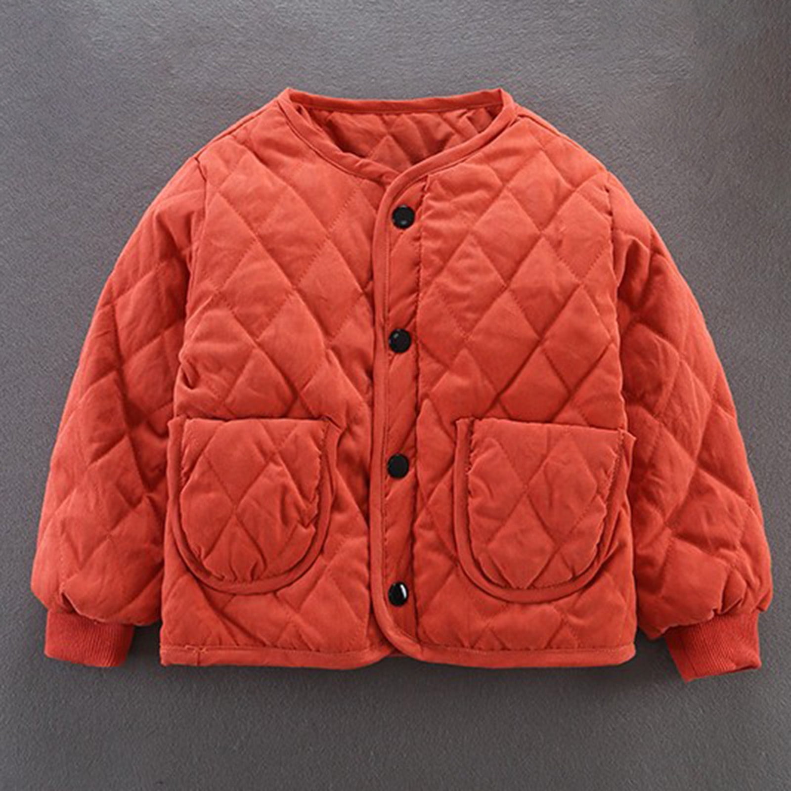 Wancir Girls Dress Coat Kids Winter Warm Jacket Long Sleeve Button ...