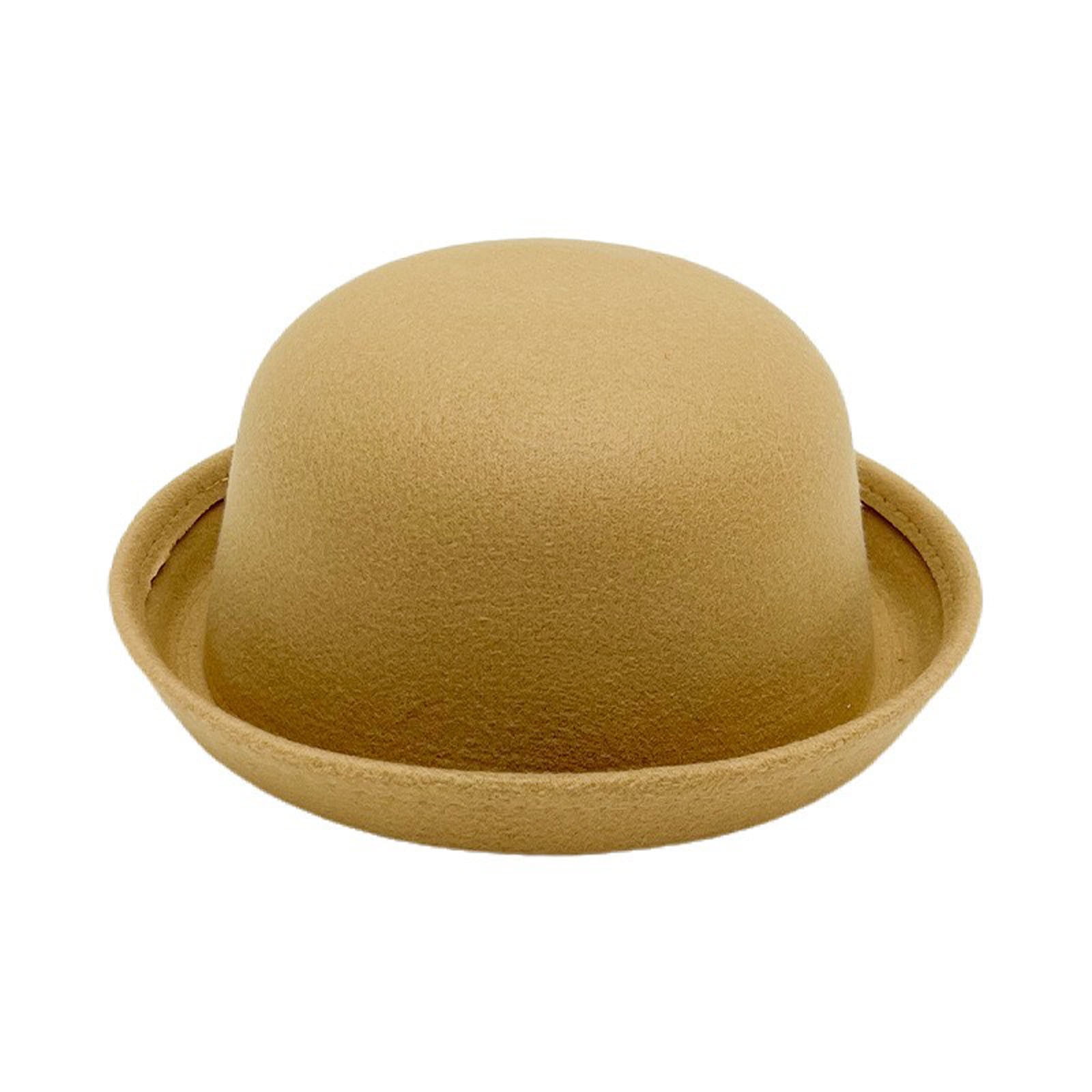 Wancir Girls Fedora Hat Dome Cap Children Dress Hats Kids Felt Hats ...