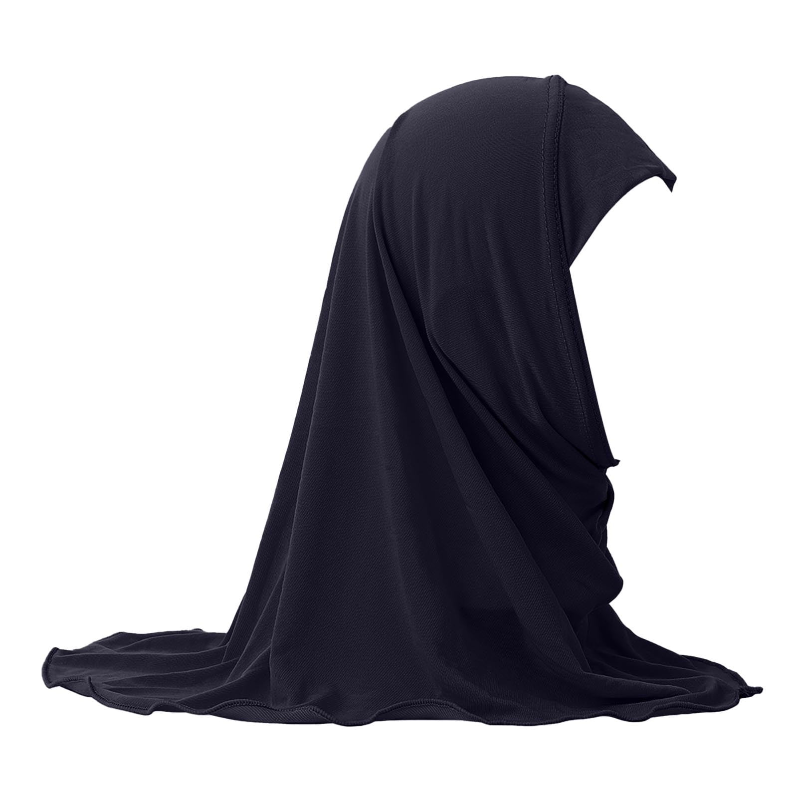 Wancir Girls Muslim Hijab Scarf Islamic Shawls Head Wrap Head Scarf One ...