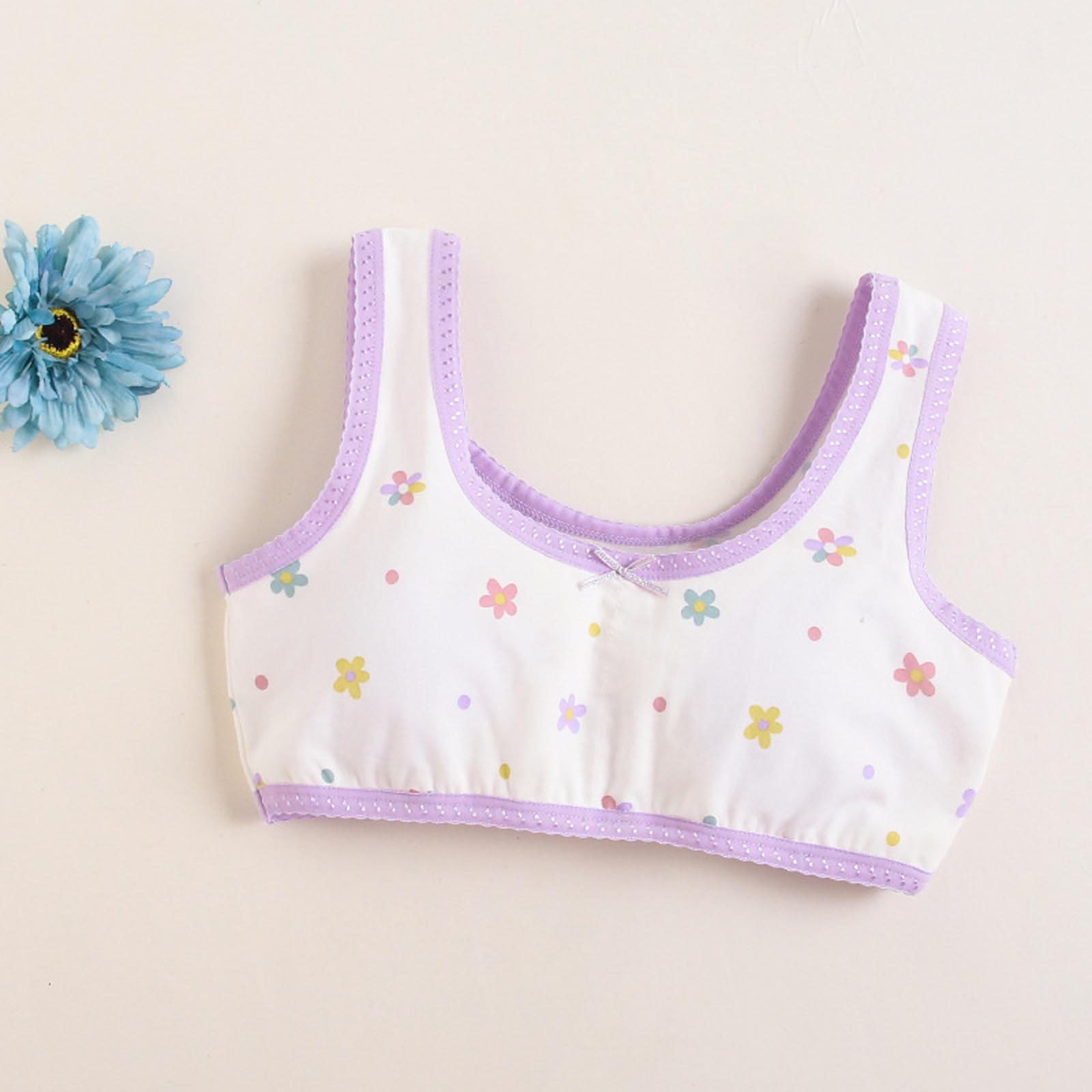 Wancir Girls Seamless Stretch Bra Ultra Comfort Soft, Invisible Dig-Free Teen Bras with ...