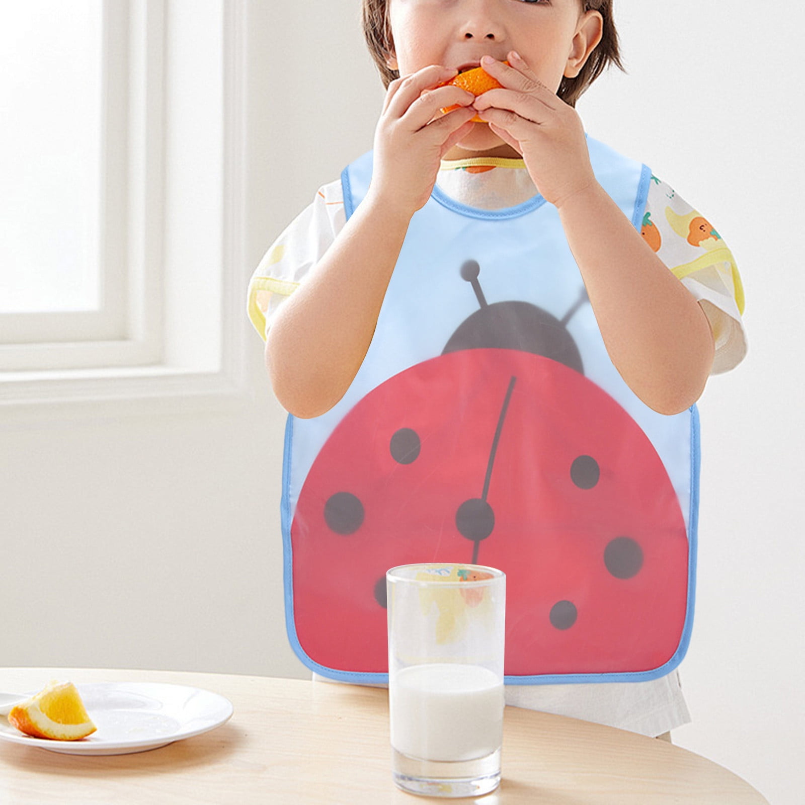 Wancir Long Sleeve Baby Bibs for Boy or Girl,Fully Waterproof Toddler ...