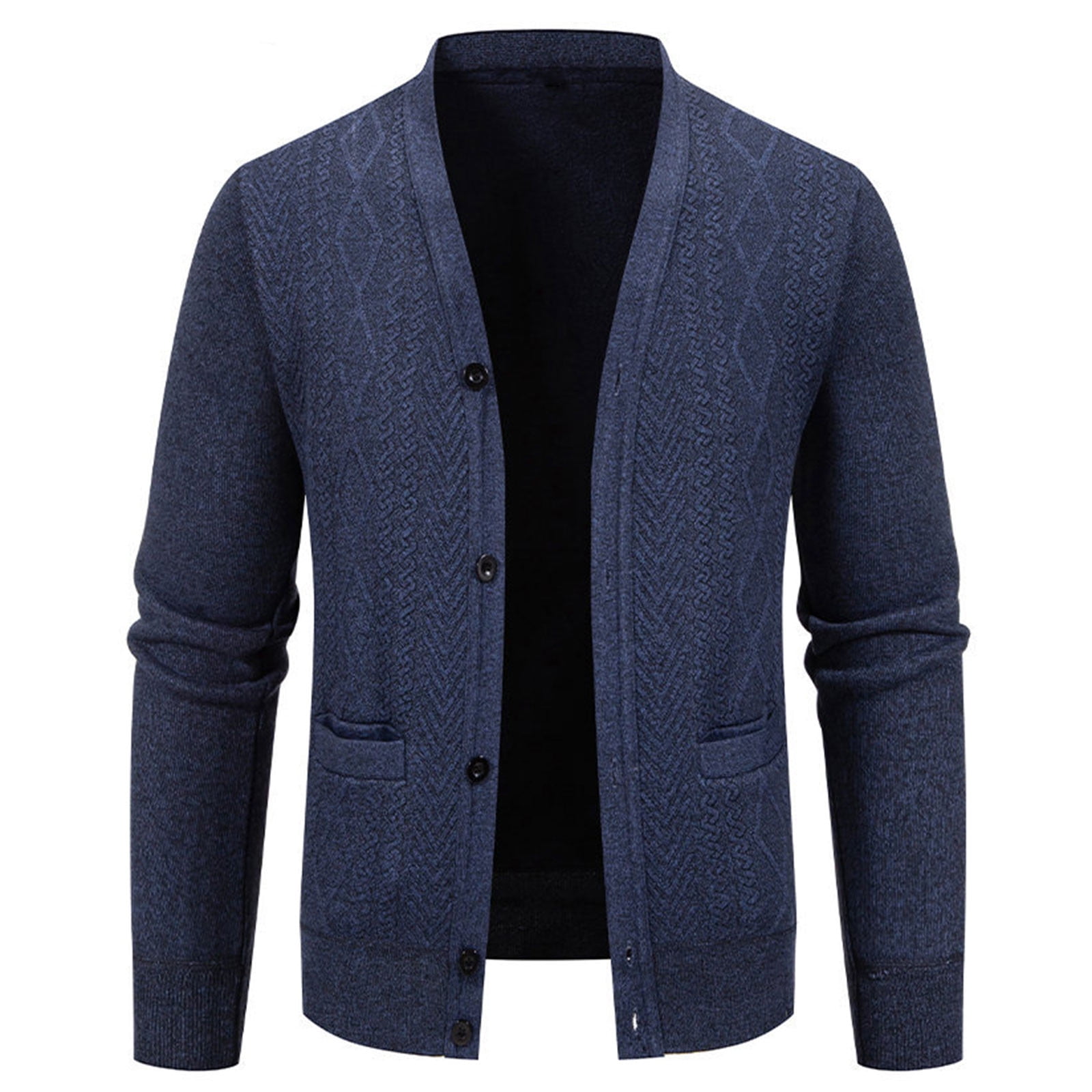 Trench Coat For Men Runcati Mens Cardigan Sweaters V Neck Button Down ...