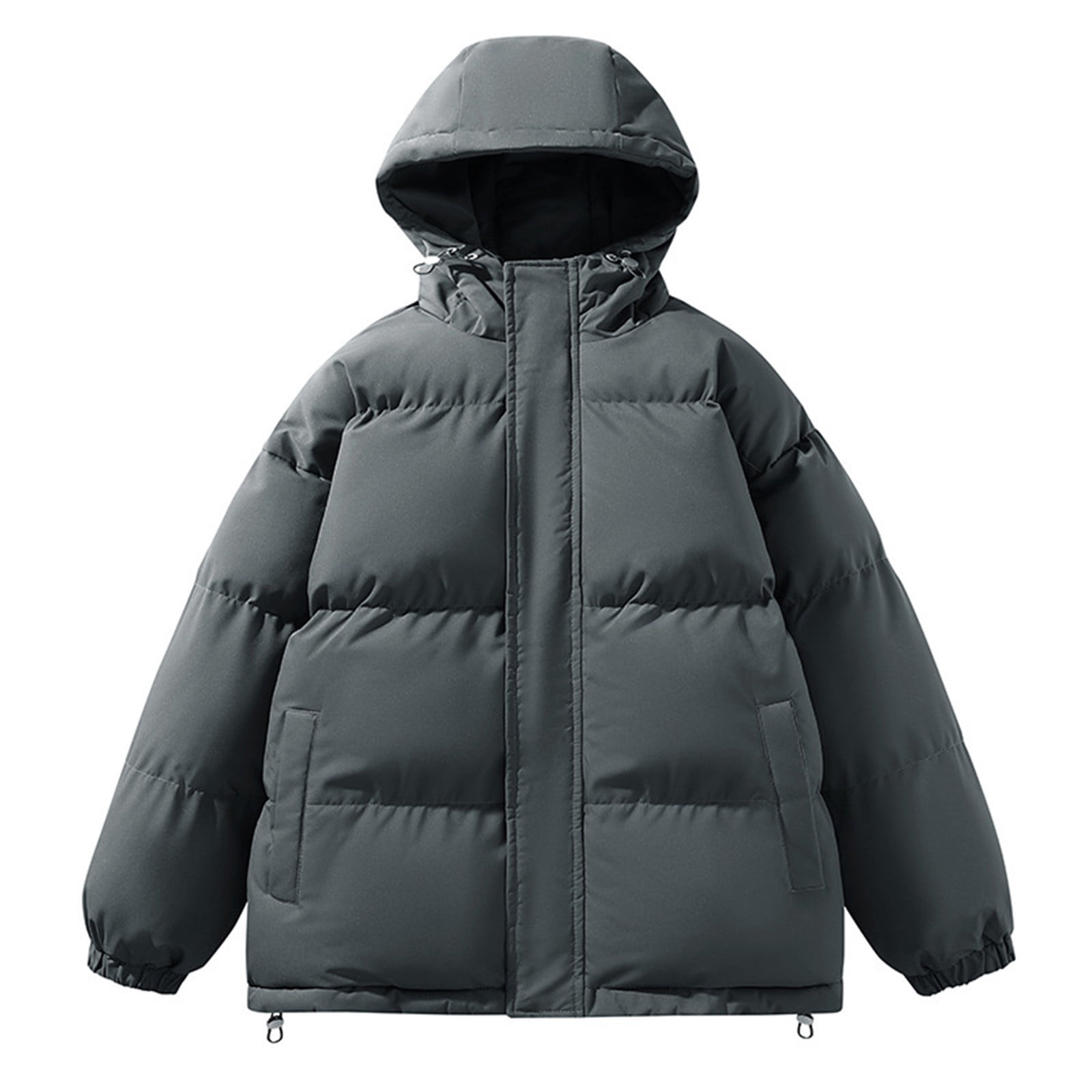 Wancir Men's Quilted Puffer Jacket - Lightweight Hooded Fleece Lined ...