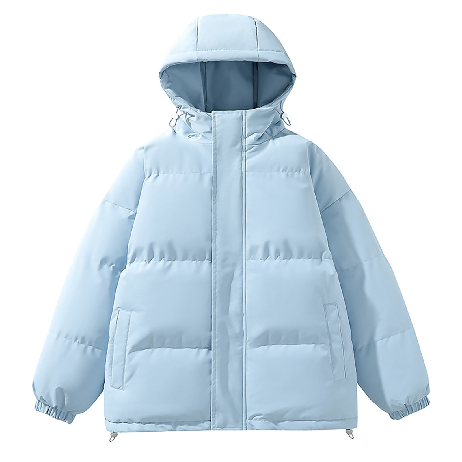 Wancir Men's Quilted Puffer Jacket - Lightweight Hooded Fleece Lined ...