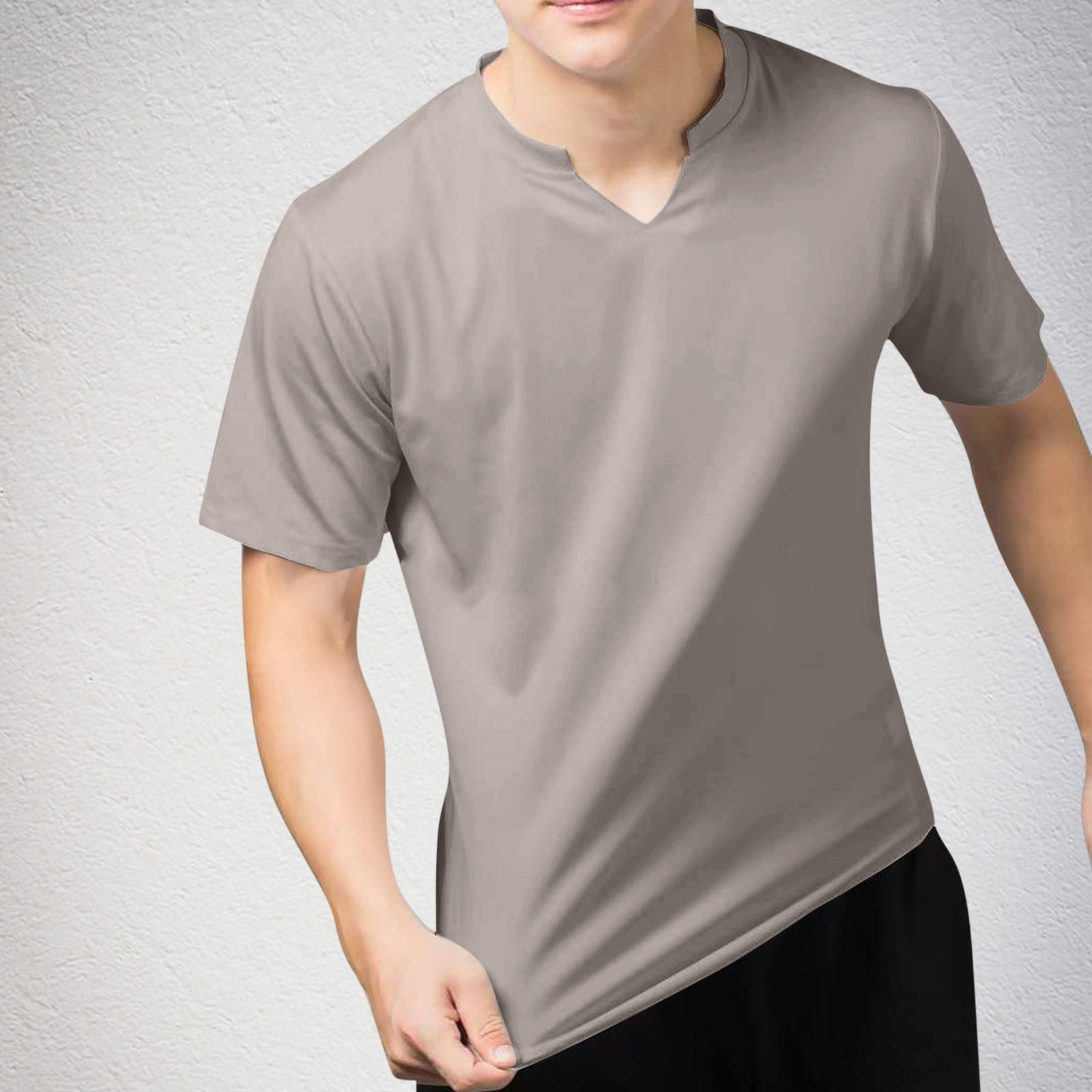 Wancir Men’s Short Sleeve T-Shirts Casual Regular Fit V Neck Fashion ...