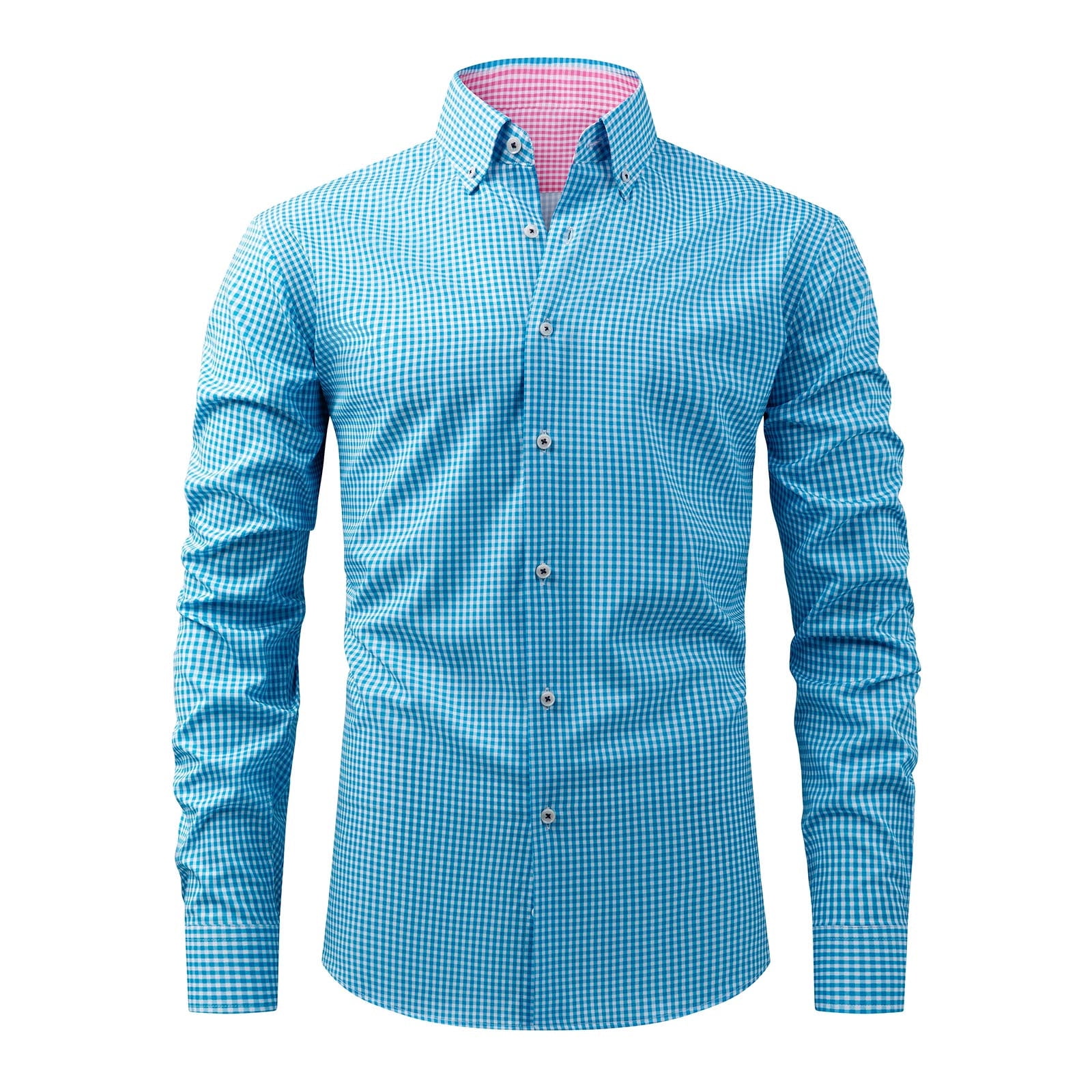 Wancir Men's Stretch Multi-Use Long Sleeve Dress Shirts Party Prom ...