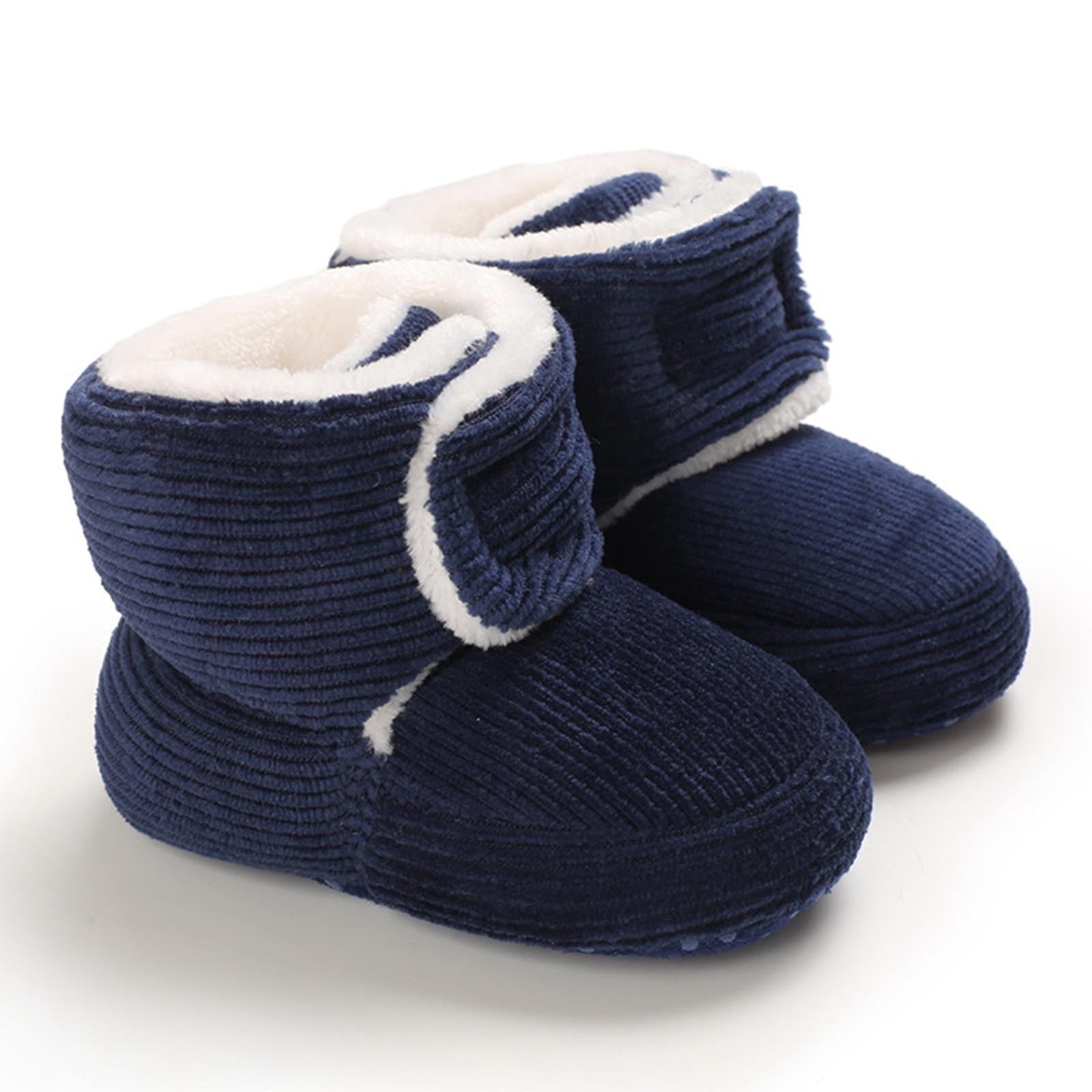 Wancir Newborn Baby Boys Girls Booties Stay On Socks Non Skid Soft Sole ...