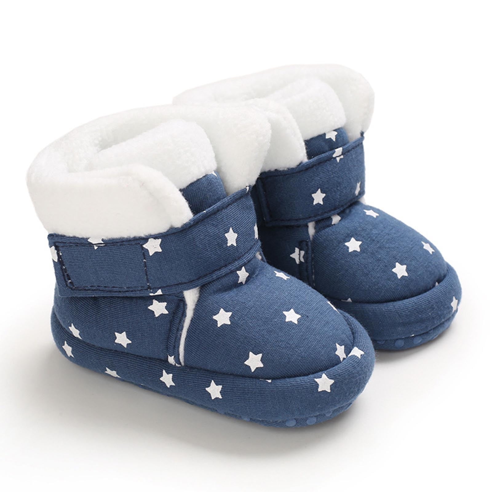 Wancir Newborn Baby Boys Girls Booties Stay On Socks Non Skid Soft Sole ...