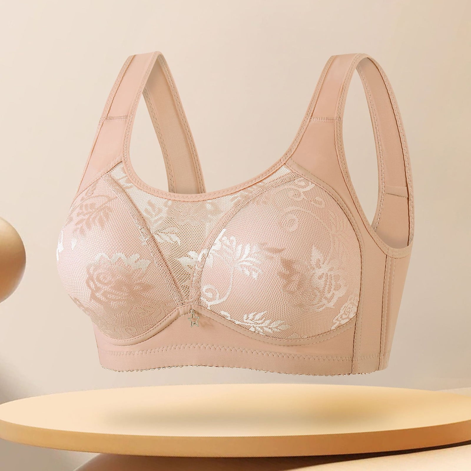 Wancir Plus Size Seniors' Everyday Bra - No Sponge Padding & Seamless ...