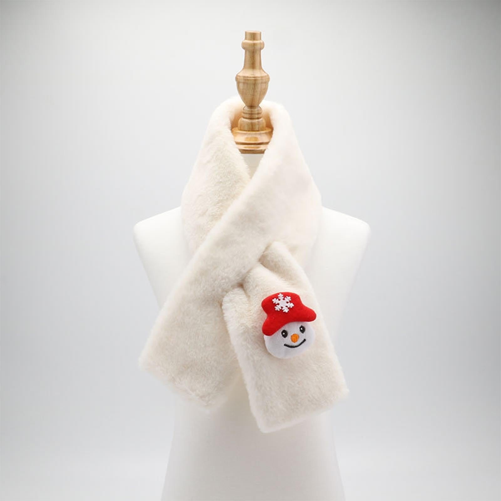 Wancir Santa Claus Pattern Scarf Winter Warm Neckerchief High- end ...