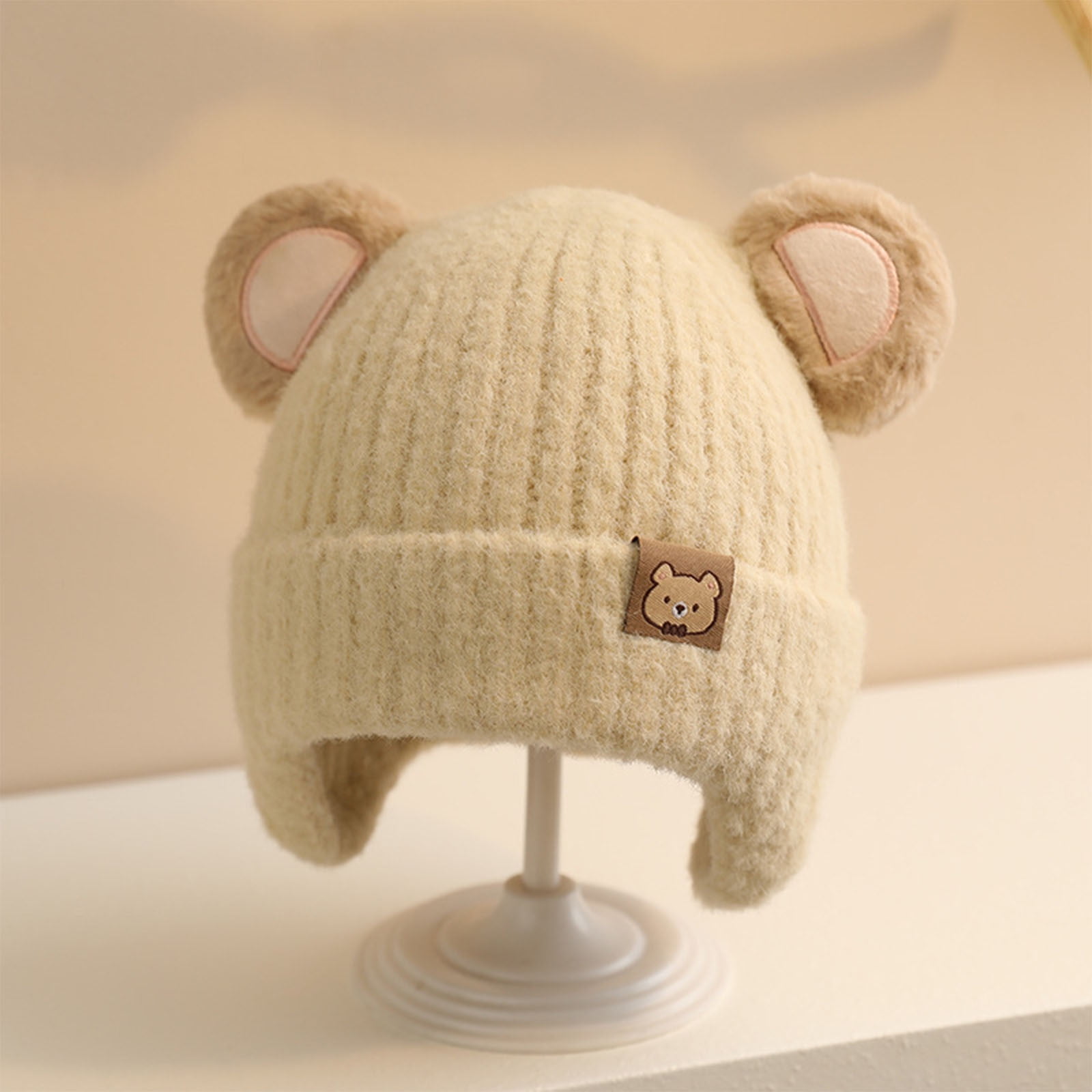 Wancir Toddler Baby Winter Hat Warm Fleece Lined Knit Kids Hat with ...
