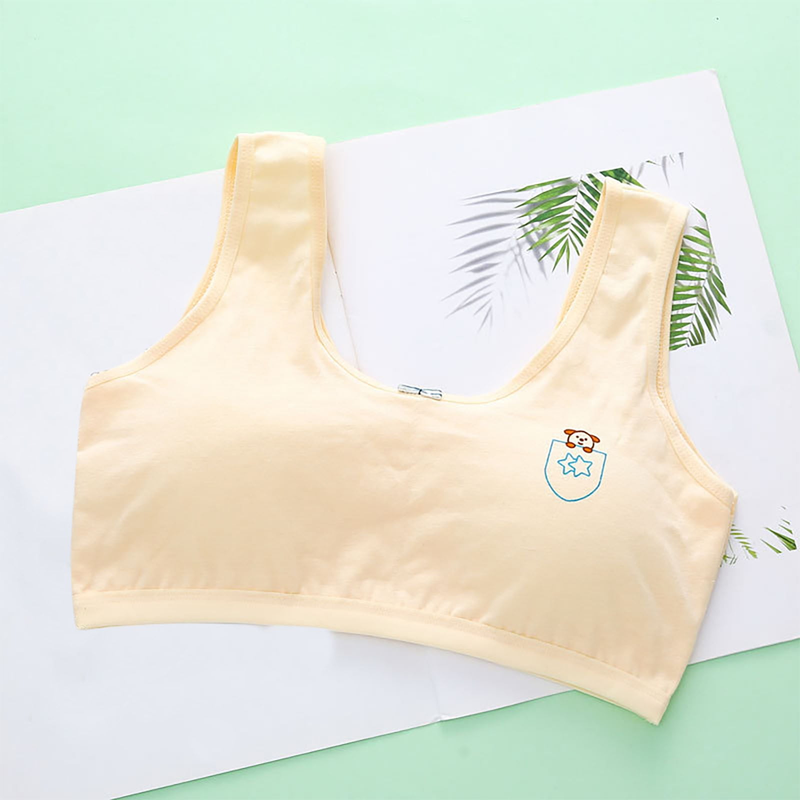 Wancir Training Bras for Girls Seamless Cami Bralettes Sports Vest ...