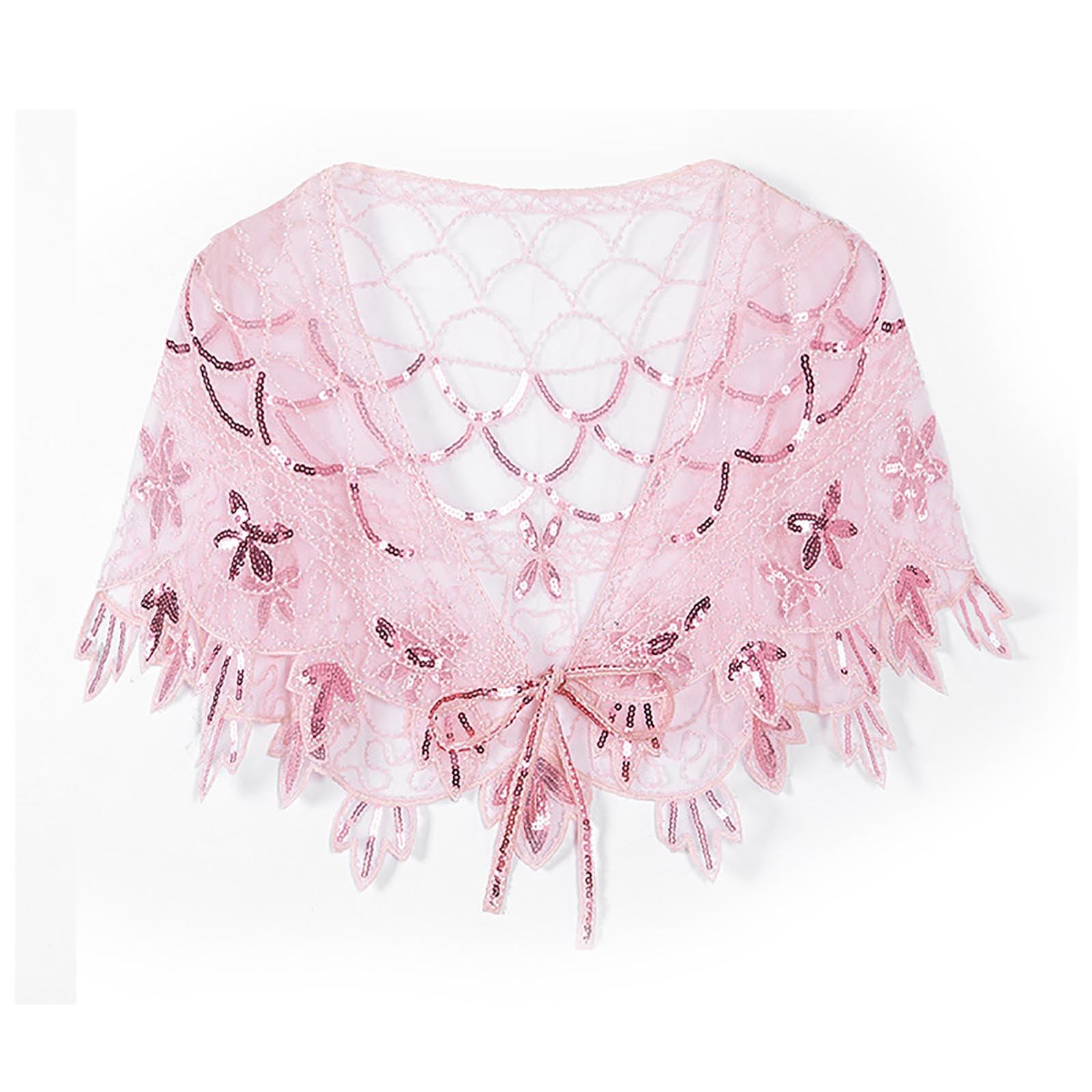 Wancir Women's 1920s Shawl Wraps,Sequin Beaded Flapper Evening Shawls ...