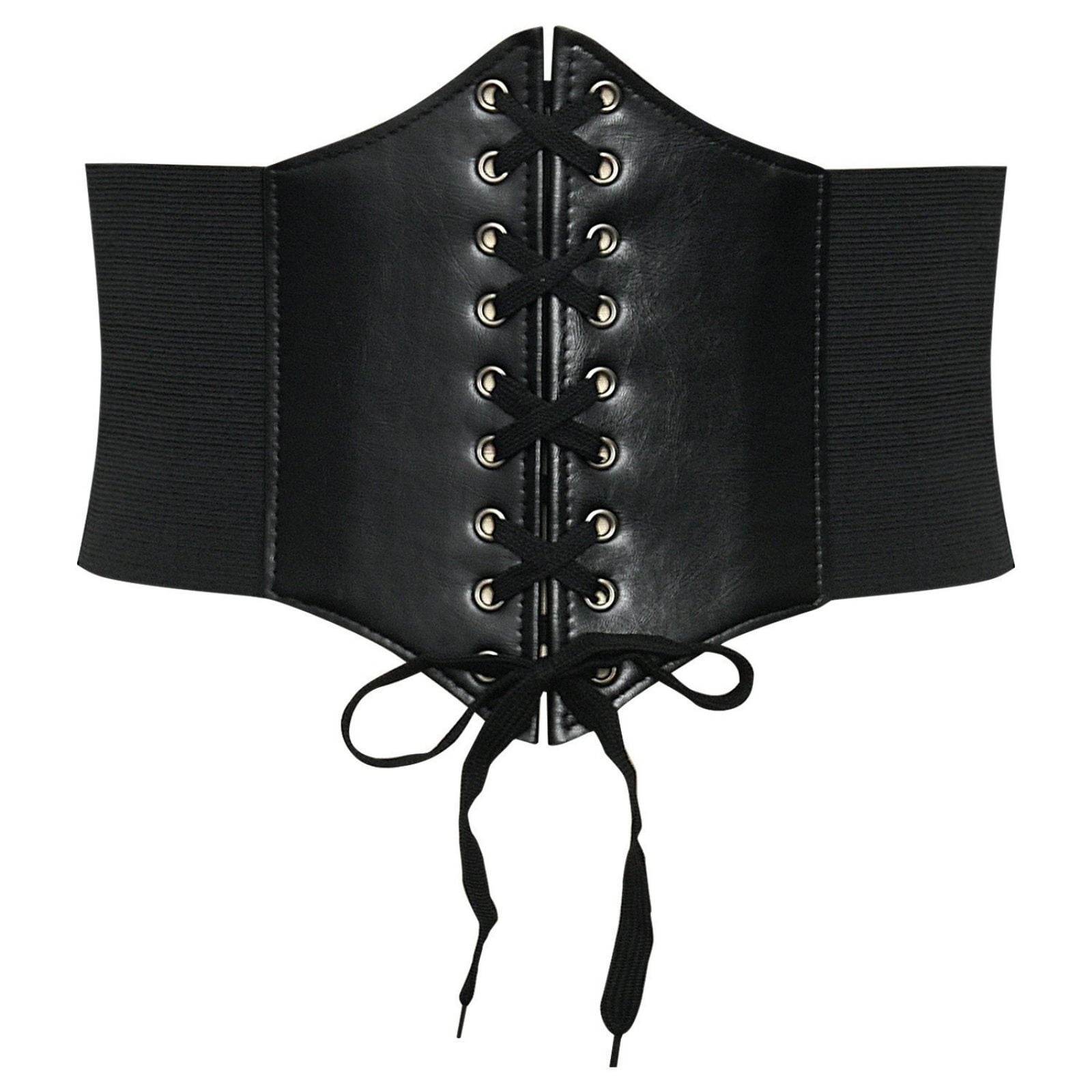 Wancir Women’s Elastic Costume Waist Belt Lace-up Tied Corset Belts for ...