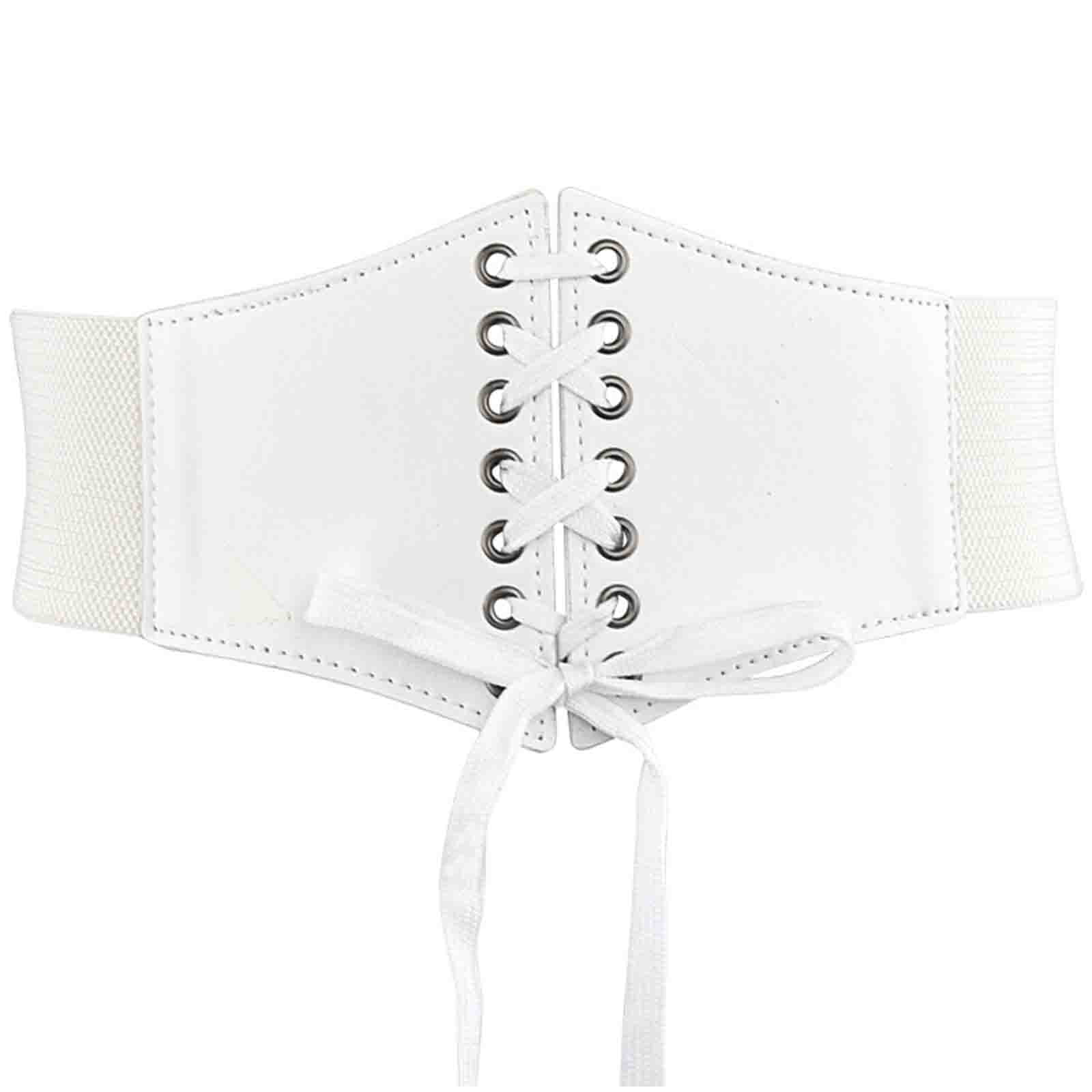 Wancir Women’s Elastic Costume Waist Belt Lace-up Tied Corset Belts for ...