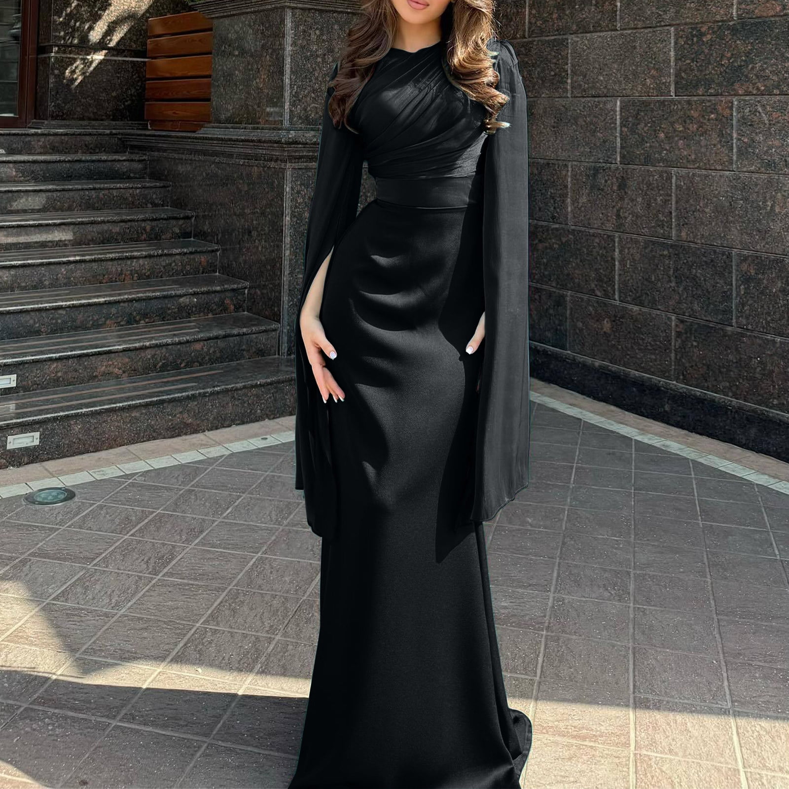 Wancir Womens Flowy Cocktail Party Elegant Formal Floor Length Maxi ...