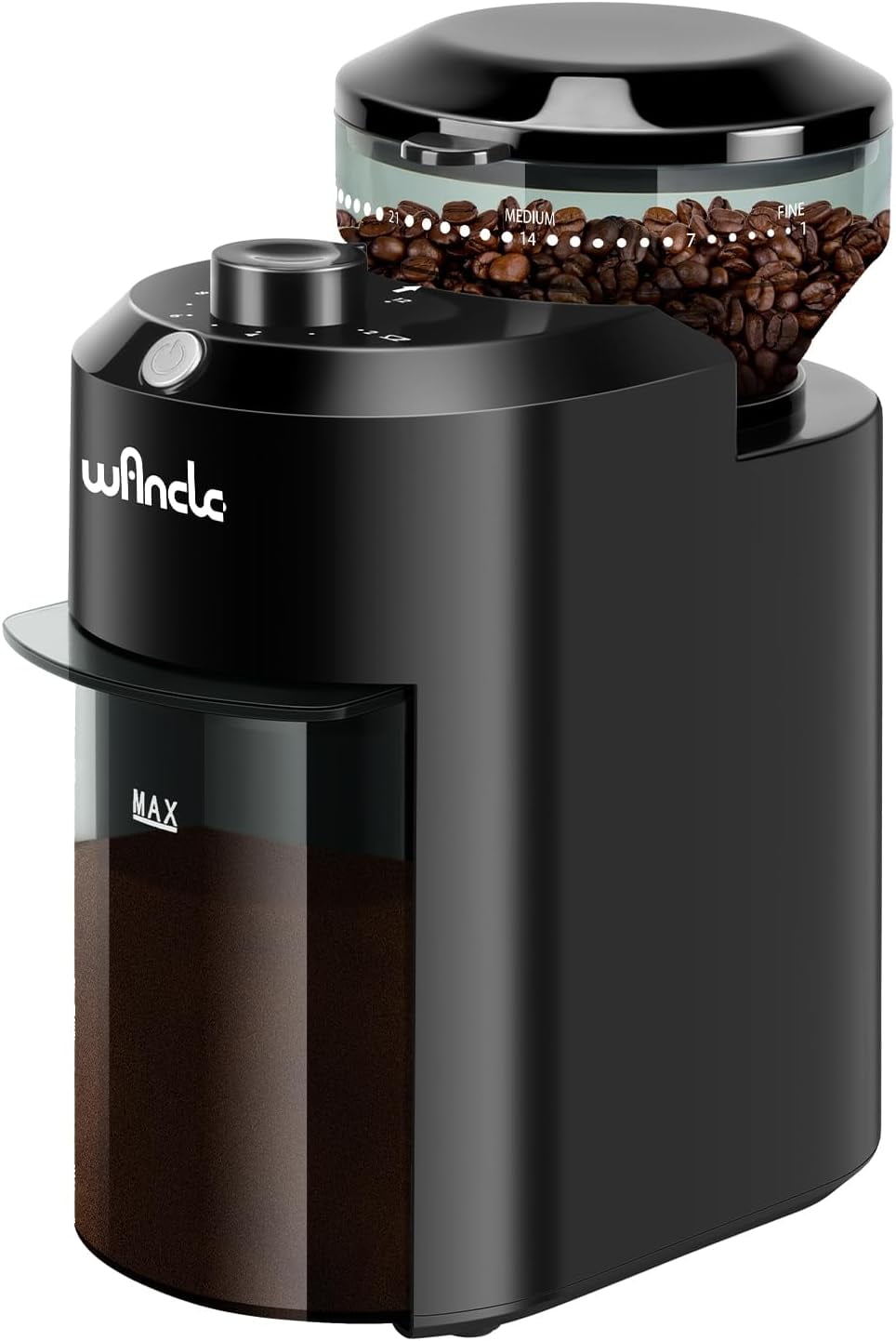 Wancle Electric Burr Coffee Grinder - Adjustable with 28 Precise Grind ...