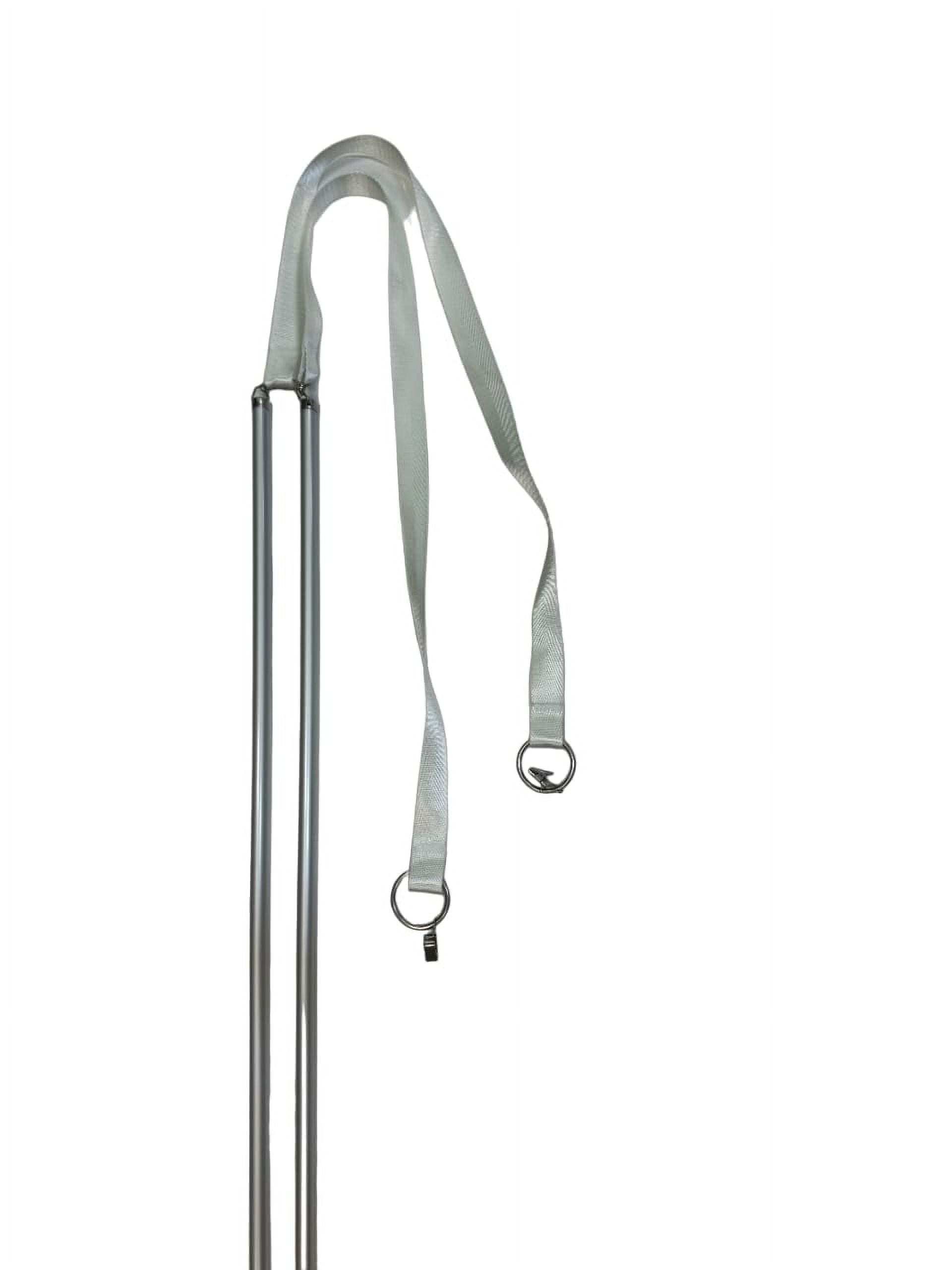 Wand (2 pcs) for extra long curtains/drapes Heavy Duty Aluminium ...