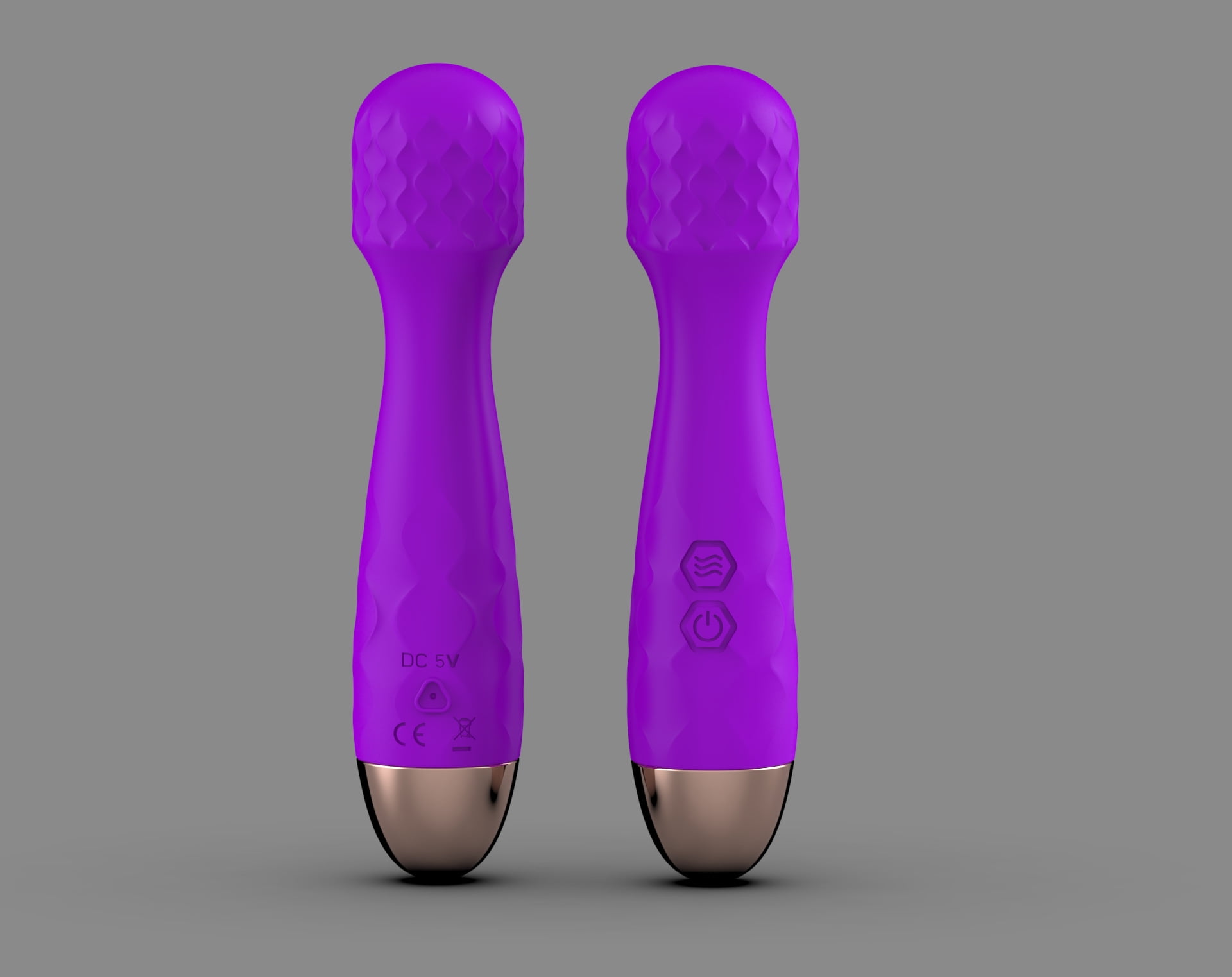 Wand Massager Stick Silicon Vibrator Waterproof Adult Toy Rechargeable