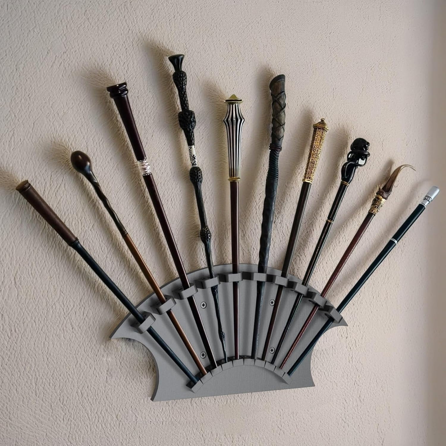 Wand Wall Mounted Display Holder for 10 Wands, Wand Display Stand for ...