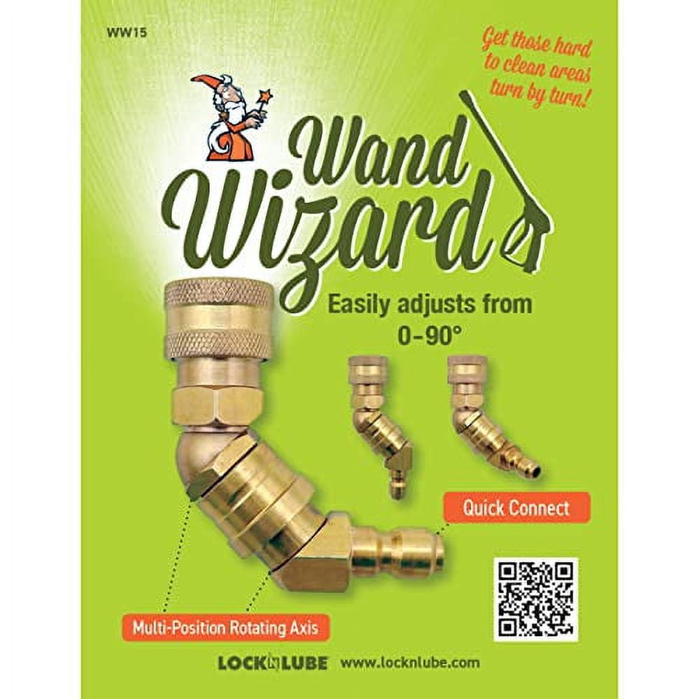 Wand Wizard Adjustable Pressure Washer Attachment Nozzle - Rotating ...
