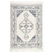 SAFAVIEH Brentwood Ellen Damask Floral Area Rug, 6' x 9', Cream/Blue ...