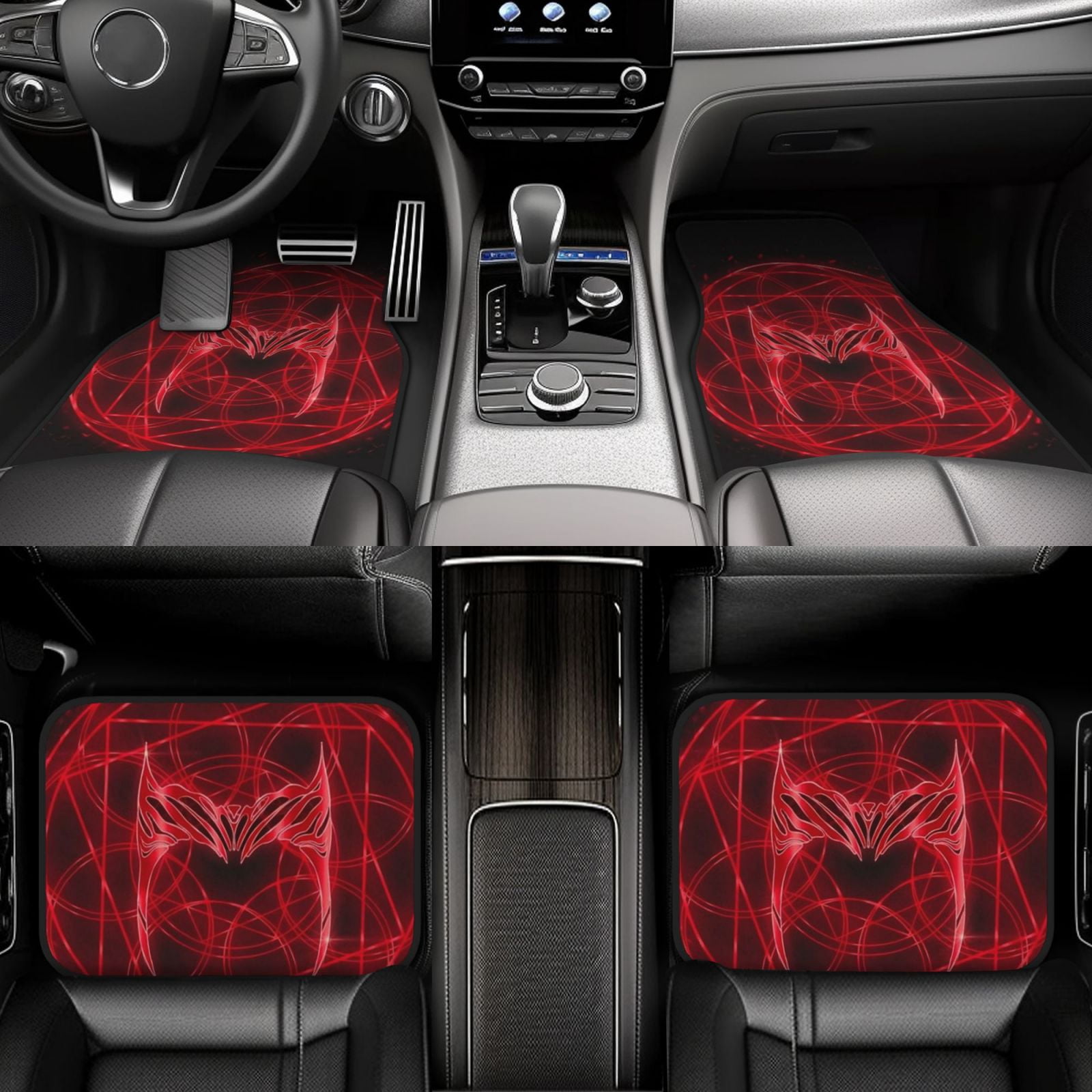 Wanda Maximoff Set Of 4 Universal Front And Rear Floor Mats With Non ...
