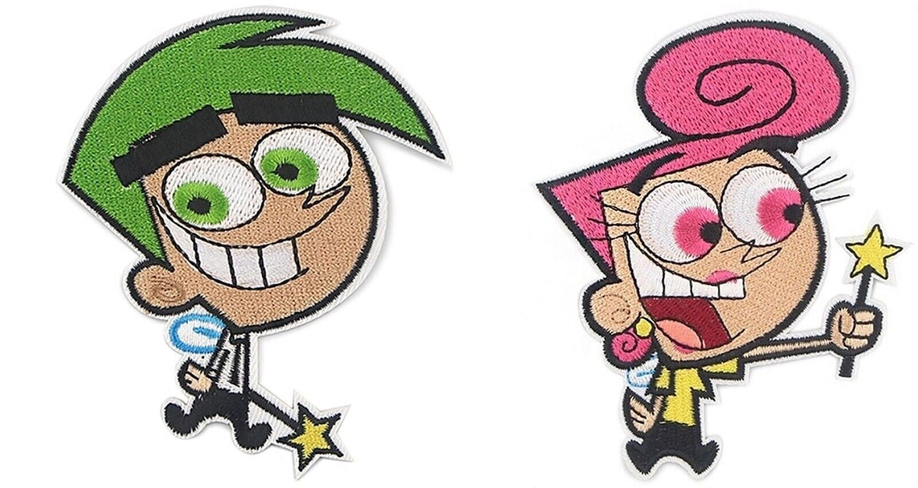 Wanda and Cosmo Cartoon Characters 3.25 Inch Tall Iron on Patch Set of ...