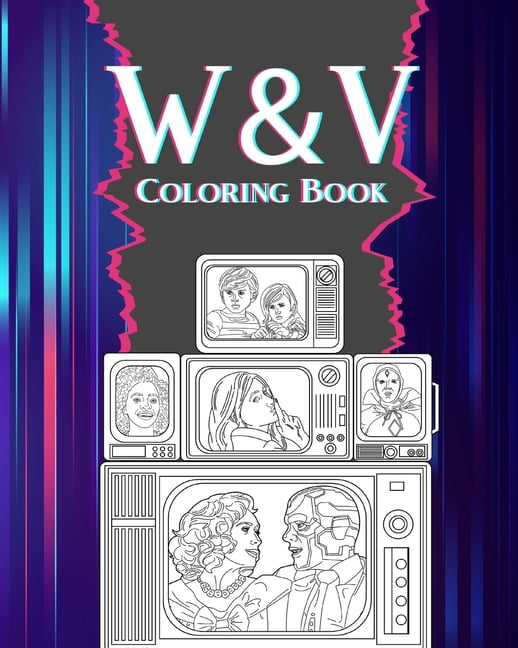WandaVision Coloring Book: Coloring Books for Adults, TV Series ...