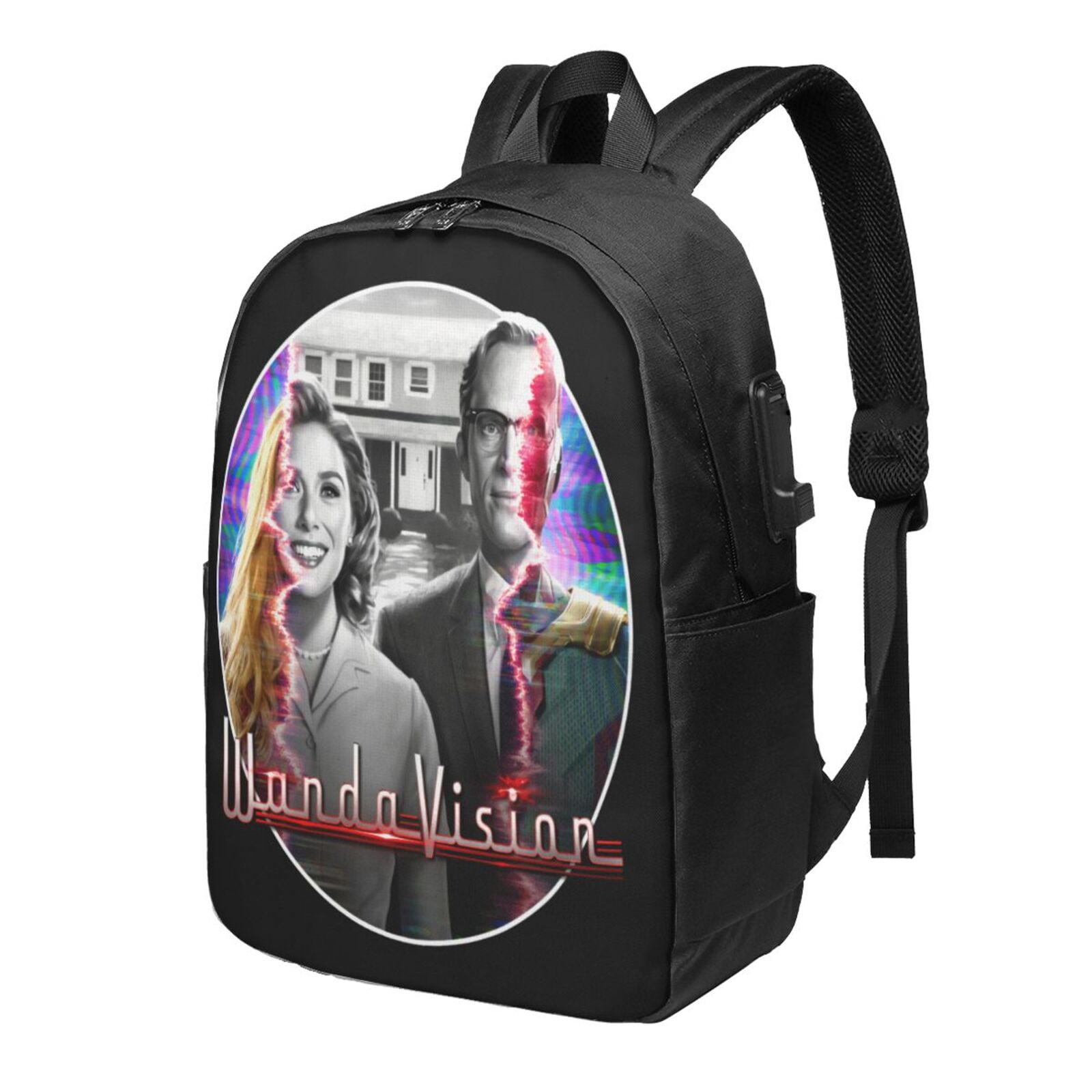 Wandavision Circle Backpack Fashion Travel Backpack Laptop Backpack 17 ...